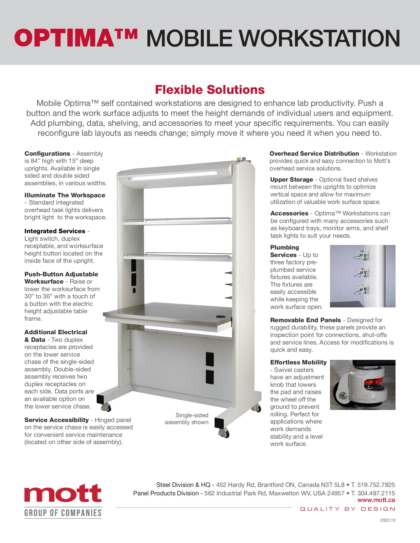 Optima Mobile Workstation - Mott Manufacturing - Page 1 - 1 | Flip PDF ...