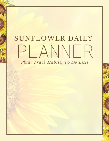 Sunflower Daily Planner, Habit Trackers & To Dos