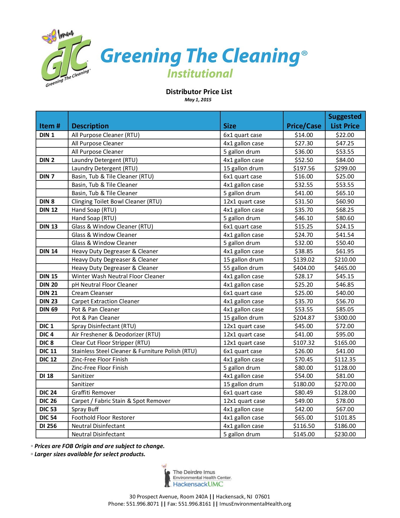 GTC Price List - bgreentodaysales - Page 1 - 1 | Flip PDF Online | PubHTML5