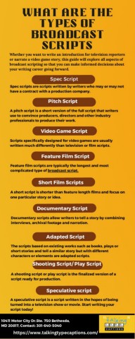 What Are The Types Of Broadcast Scripts - Talking Type Captions - Page 1 - 1 | Flip PDF Online ...