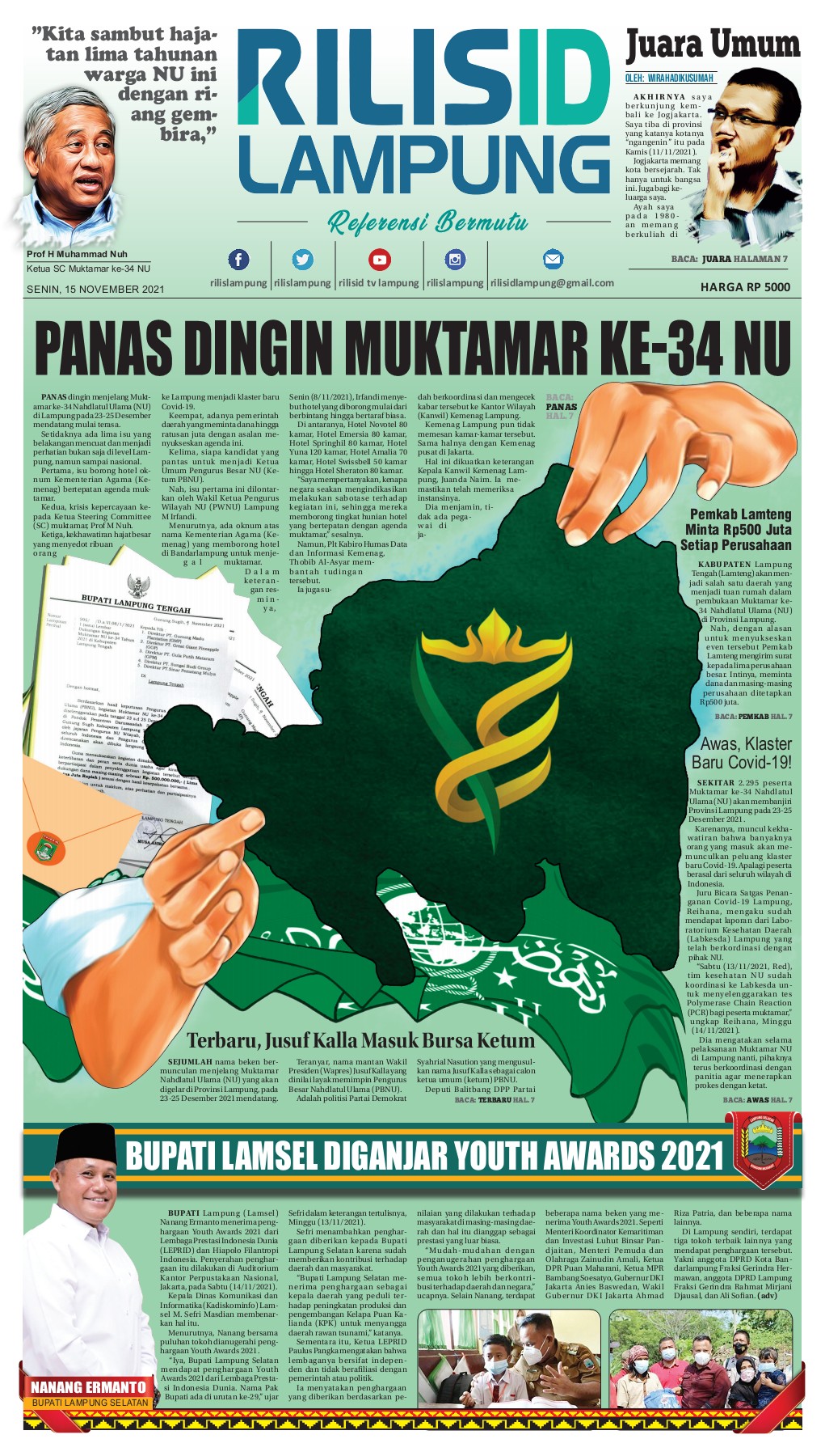 E- Paper Rilisid Lampung 15112021 - E-Paper RILIS.ID LAMPUNG - Kaca 1 ...