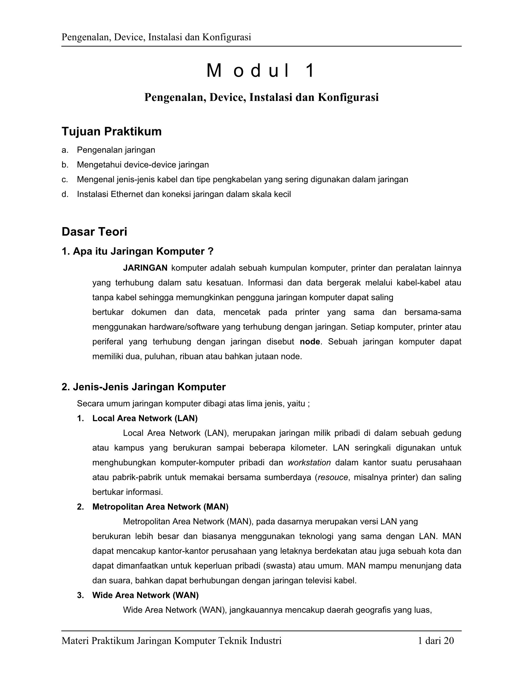 Modul Praktikum Jaringan Komputer - anaksisfo - Halaman 3 | PDF Online ...
