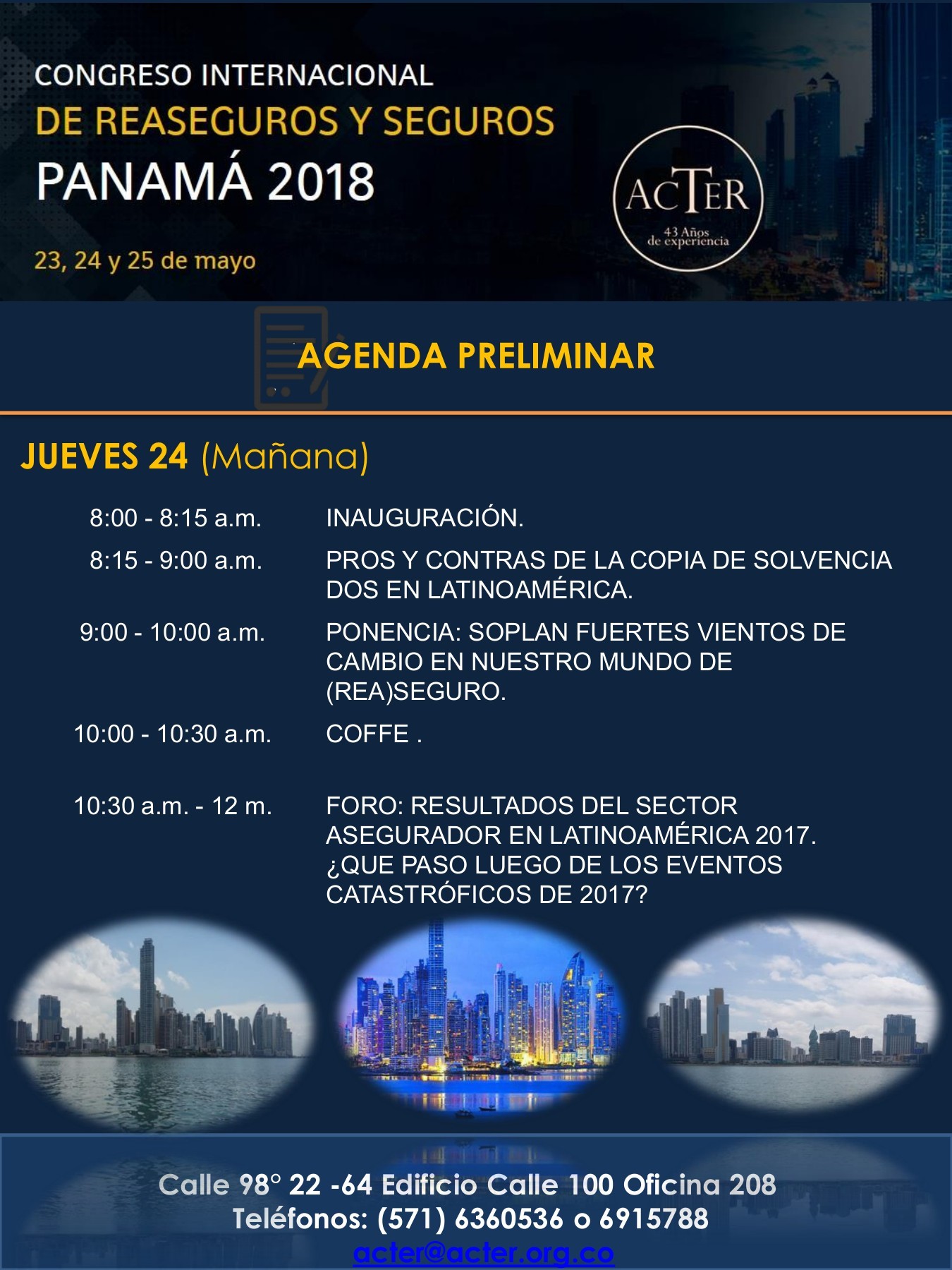 CONGRESO INTERNACIONAL DE SEGUROS Y REASEGUROS - PANAMA 2018 - ingfelipee - Página 3 | Flip PDF ...