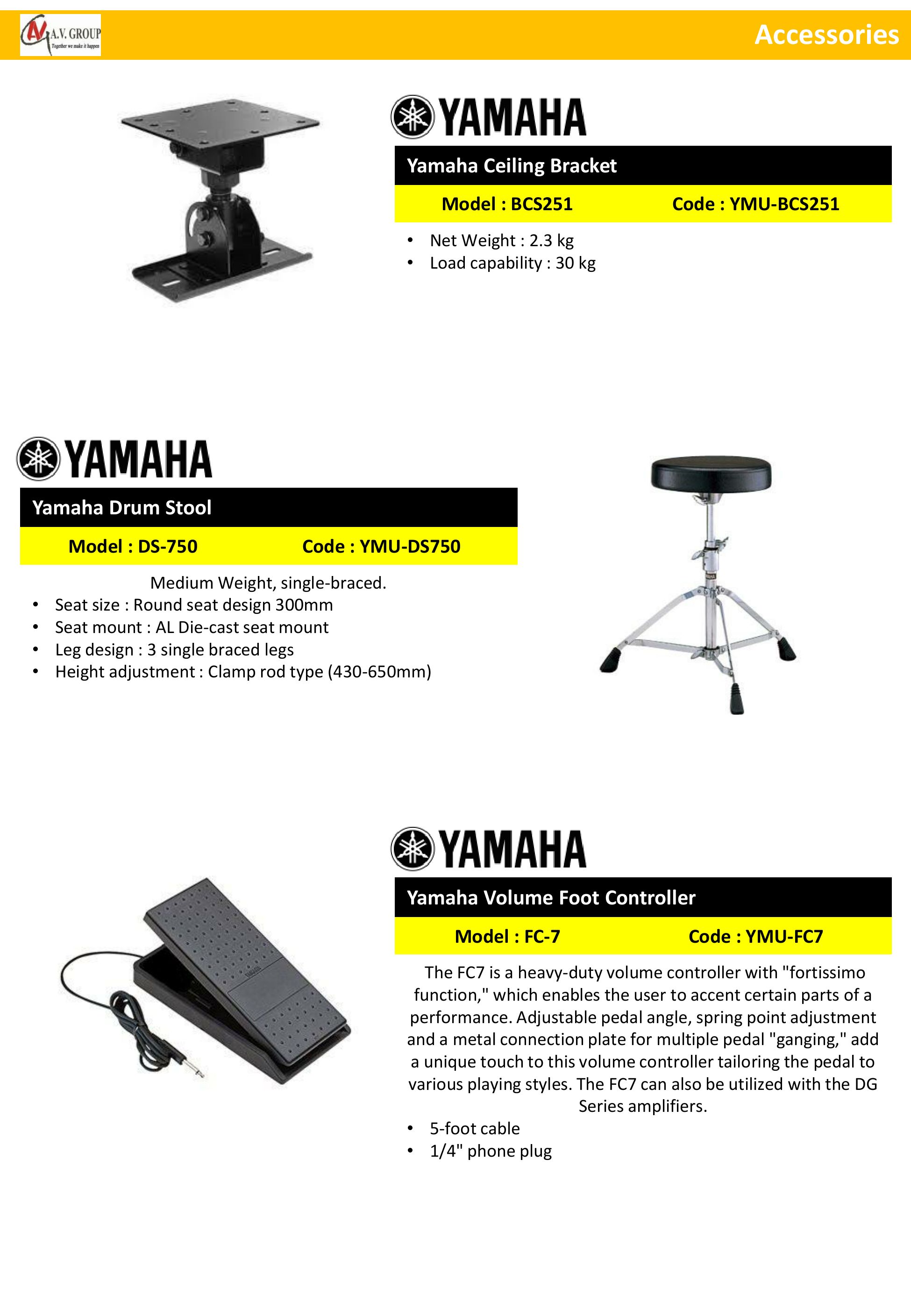 AV GROUP CATALOGUE - YAMAHA MUSIC - bdm - Page 21 | Flip PDF Online ...