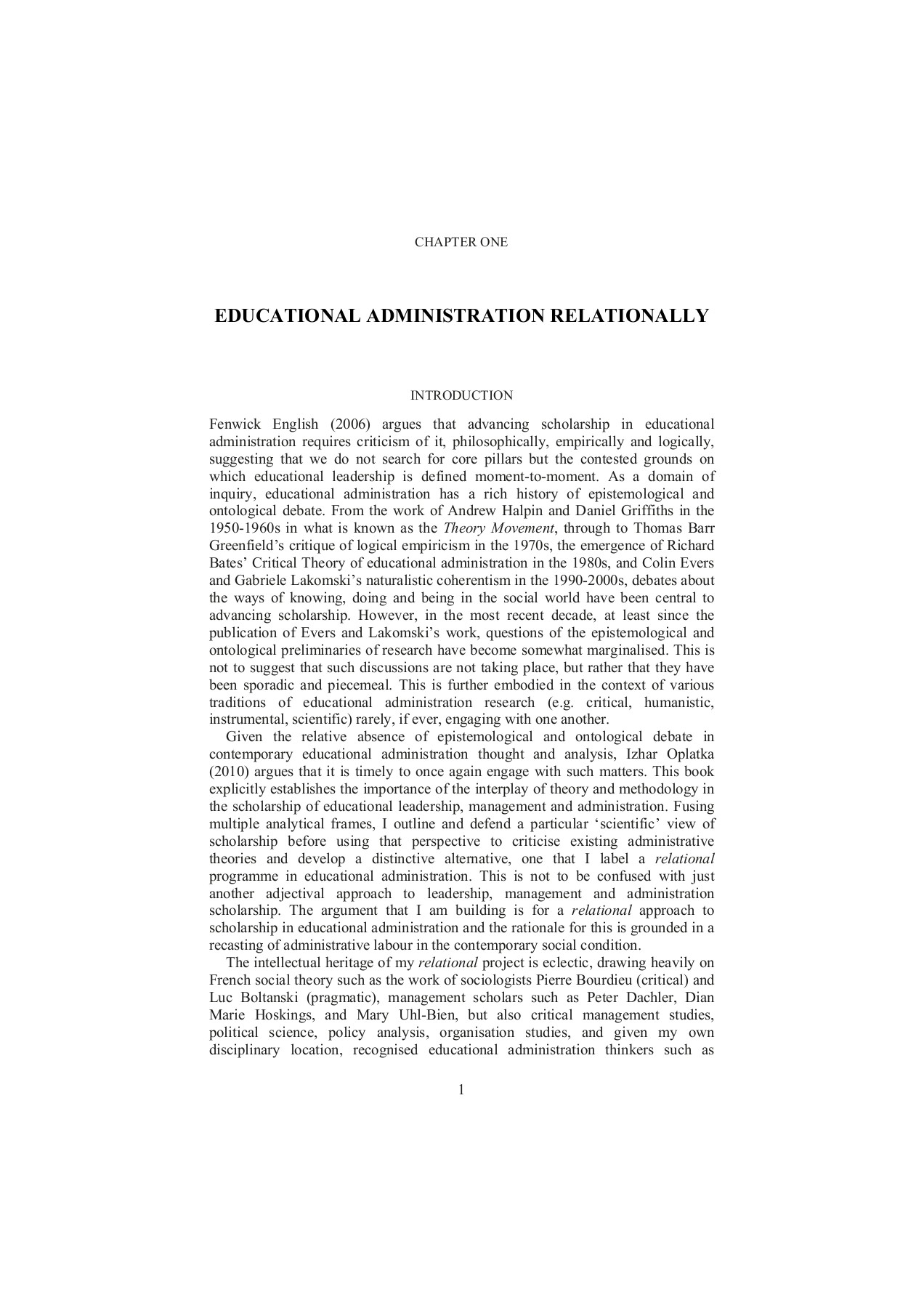 Educational Leadership Relationally_ A Theory and Methodology for ...