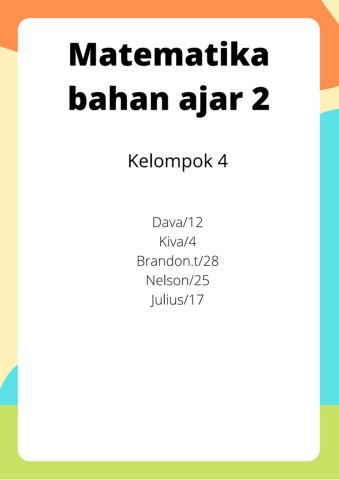 Orange and Green School A4 Document Page Border