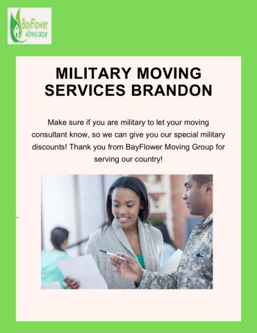 Choose the Best Military Moving Services in Brandon