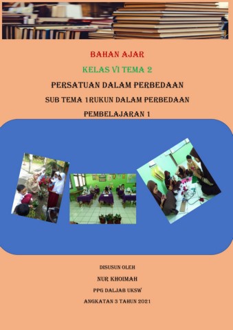 BAHAN AJAR 1_Tema 2 sub tema 1 kls 6 SD_NUR KHOIMAH - inesyiajana - Halaman 1 - 18 | PDF Online ...