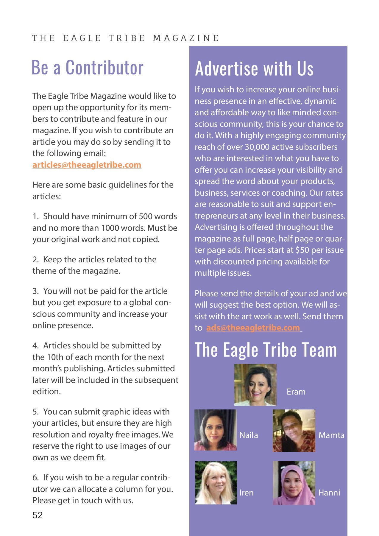 The Eagle Tribe Magazine Vol.2 June 2019 - fedoszejev.i - Page 52 ...