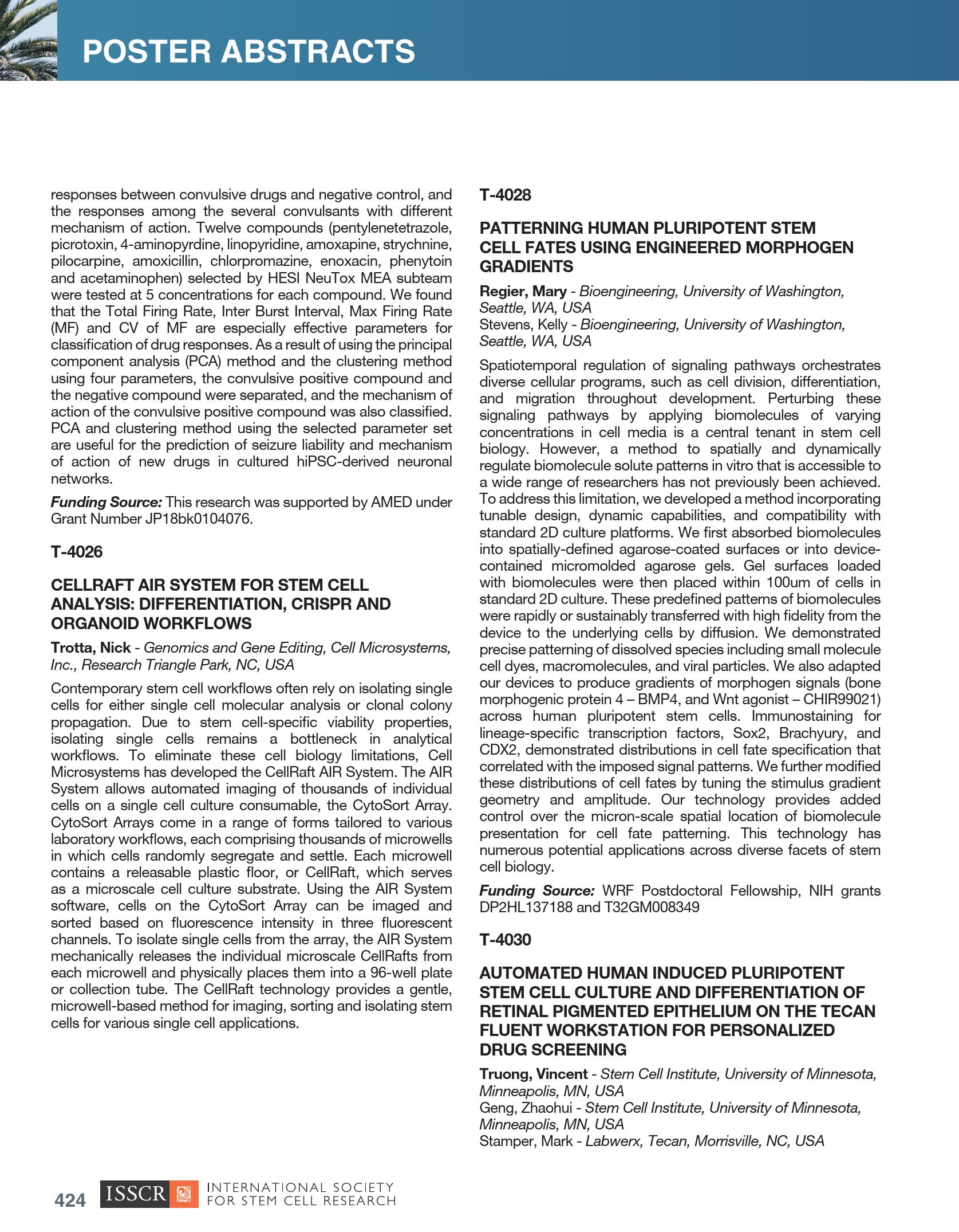 ISSCR 2019 Poster Abstracts - digital - Page 425 | Flip PDF Online | PubHTML5