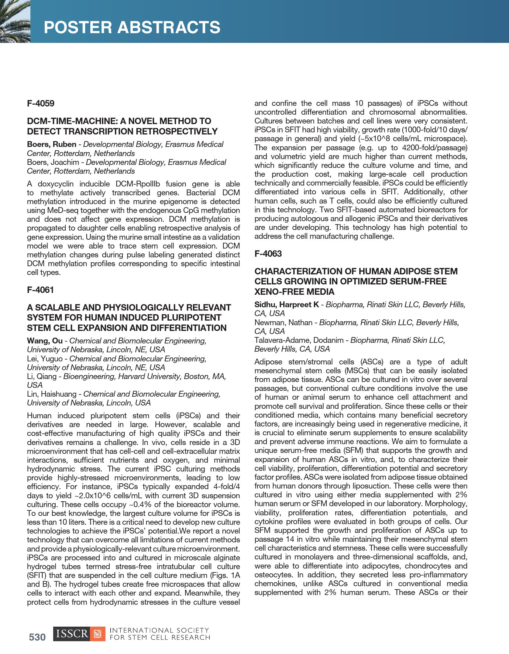 ISSCR 2019 Poster Abstracts - digital - Page 531 | Flip PDF Online | PubHTML5