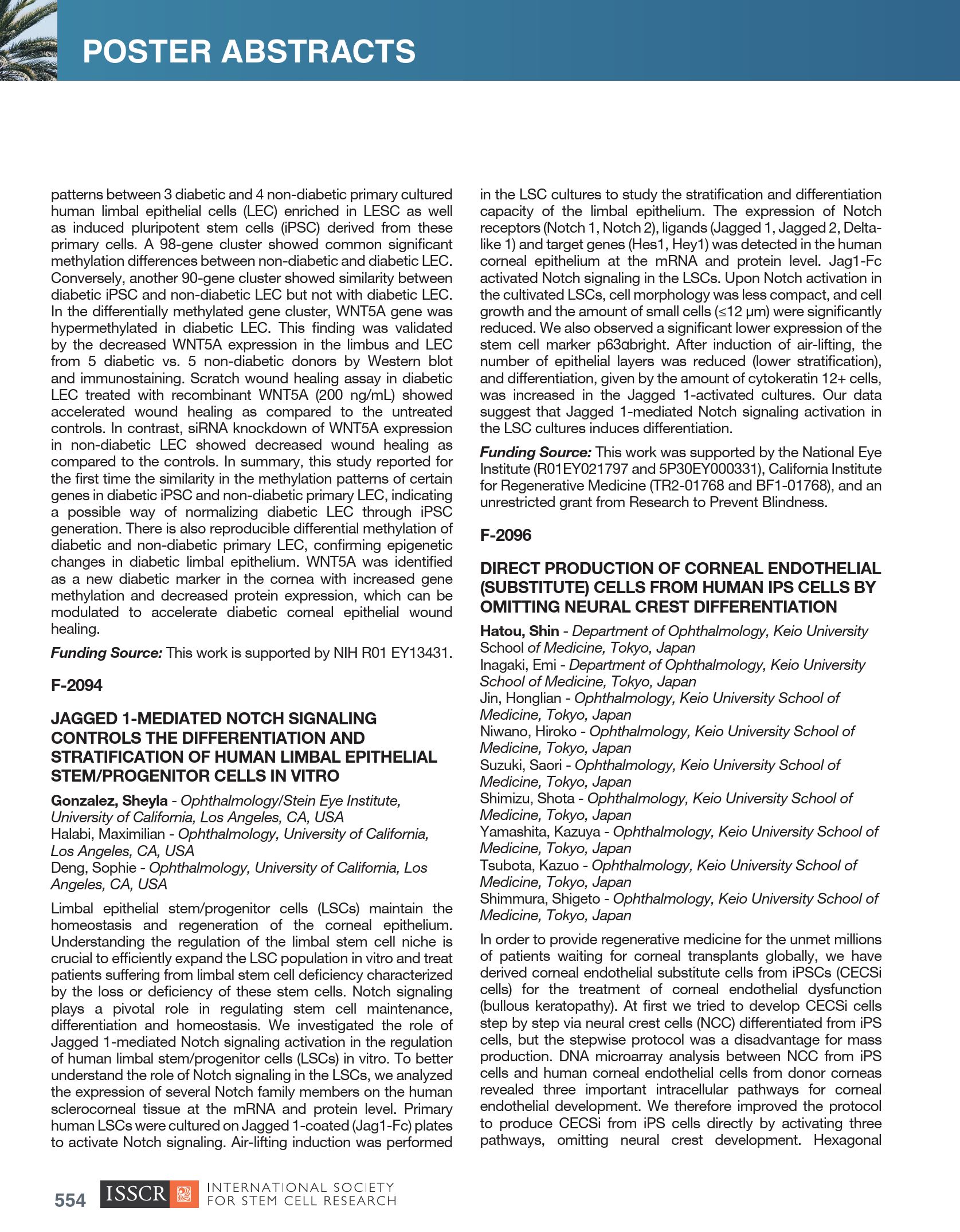 ISSCR 2019 Poster Abstracts - digital - Page 555 | Flip PDF Online | PubHTML5