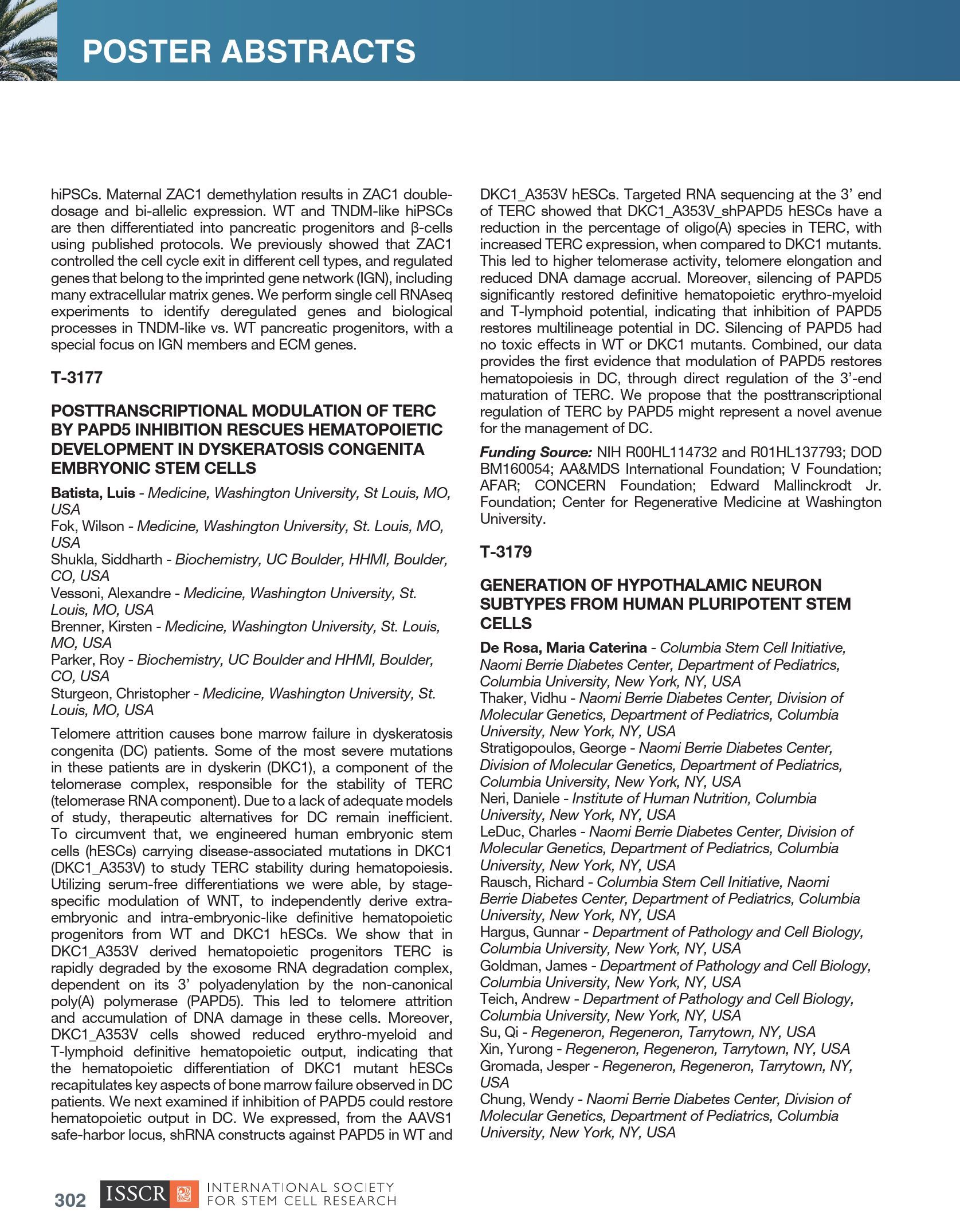 ISSCR 2019 Poster Abstracts - digital - Page 303 | Flip PDF Online | PubHTML5