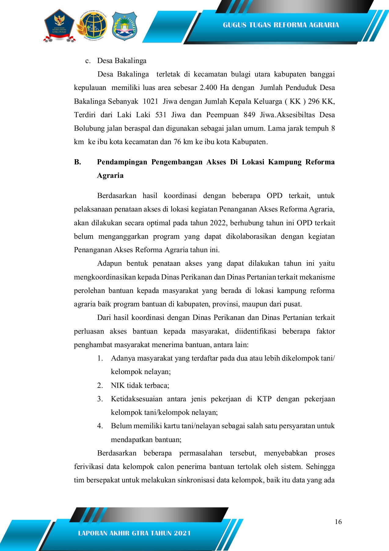 LAPORAN AKHIR GTRA KANTAH BANGKEP - harson Sudin - Muka Surat 24 ...