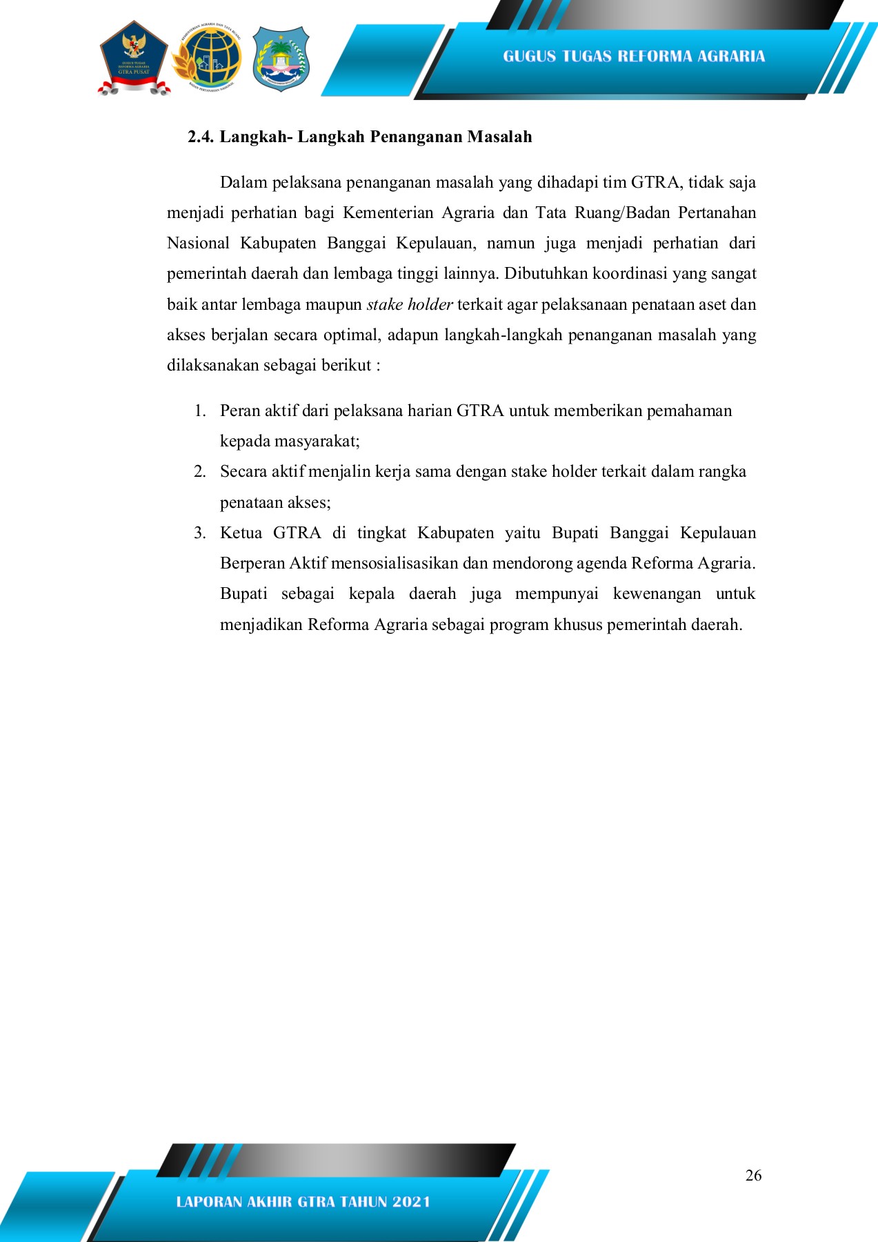 LAPORAN AKHIR GTRA KANTAH BANGKEP - harson Sudin - Muka Surat 34 ...