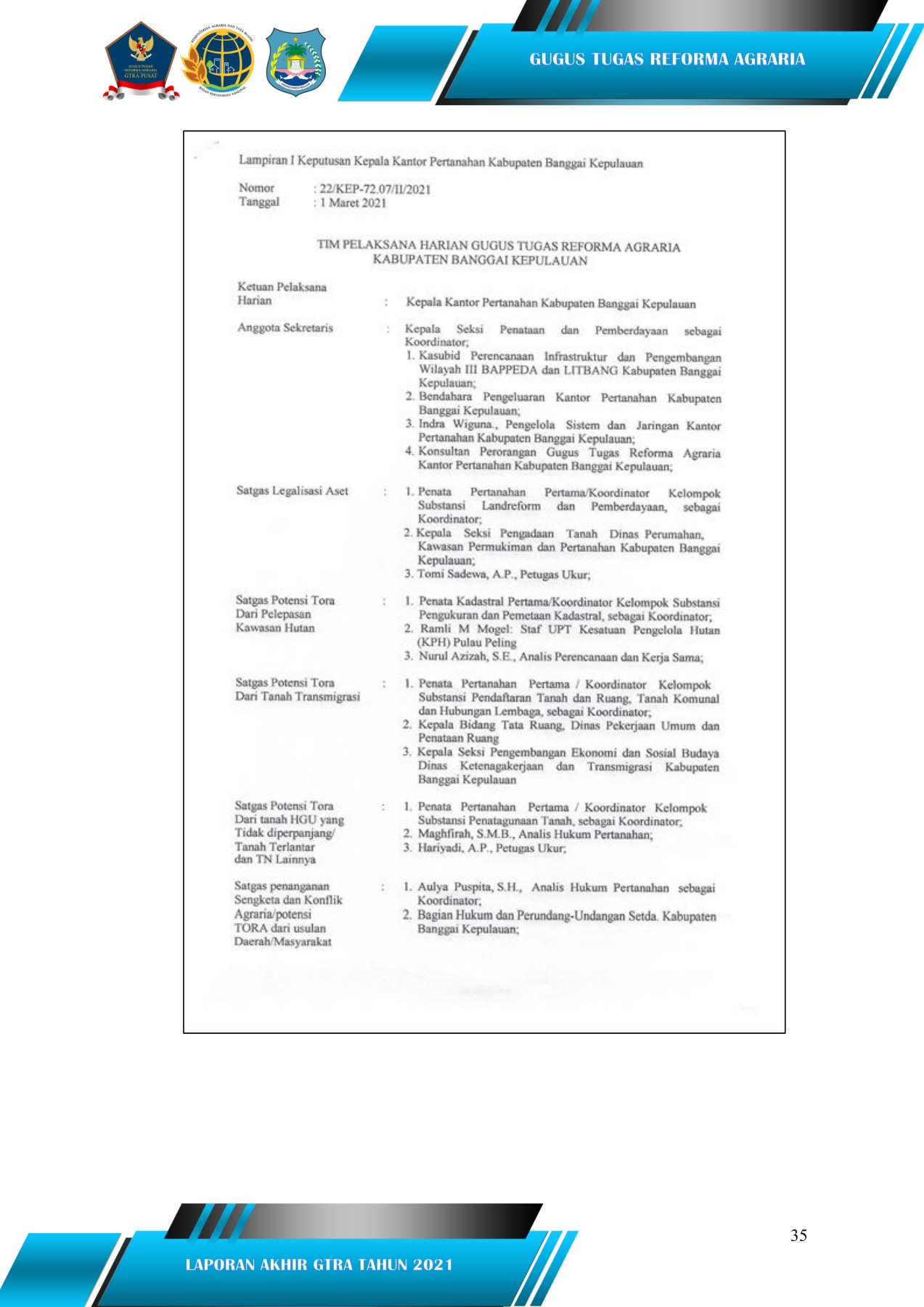 LAPORAN AKHIR GTRA KANTAH BANGKEP - harson Sudin - Muka Surat 43 ...