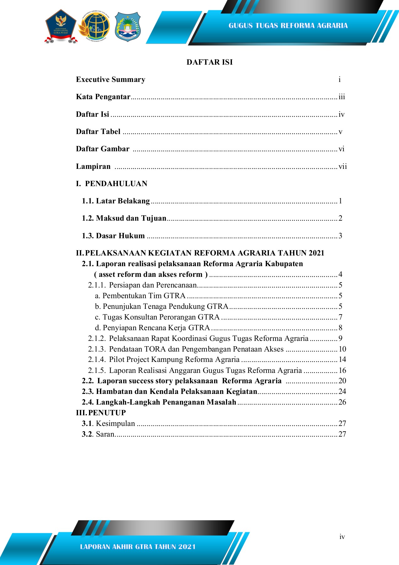 LAPORAN AKHIR GTRA KANTAH BANGKEP - harson Sudin - Muka Surat 5 ...