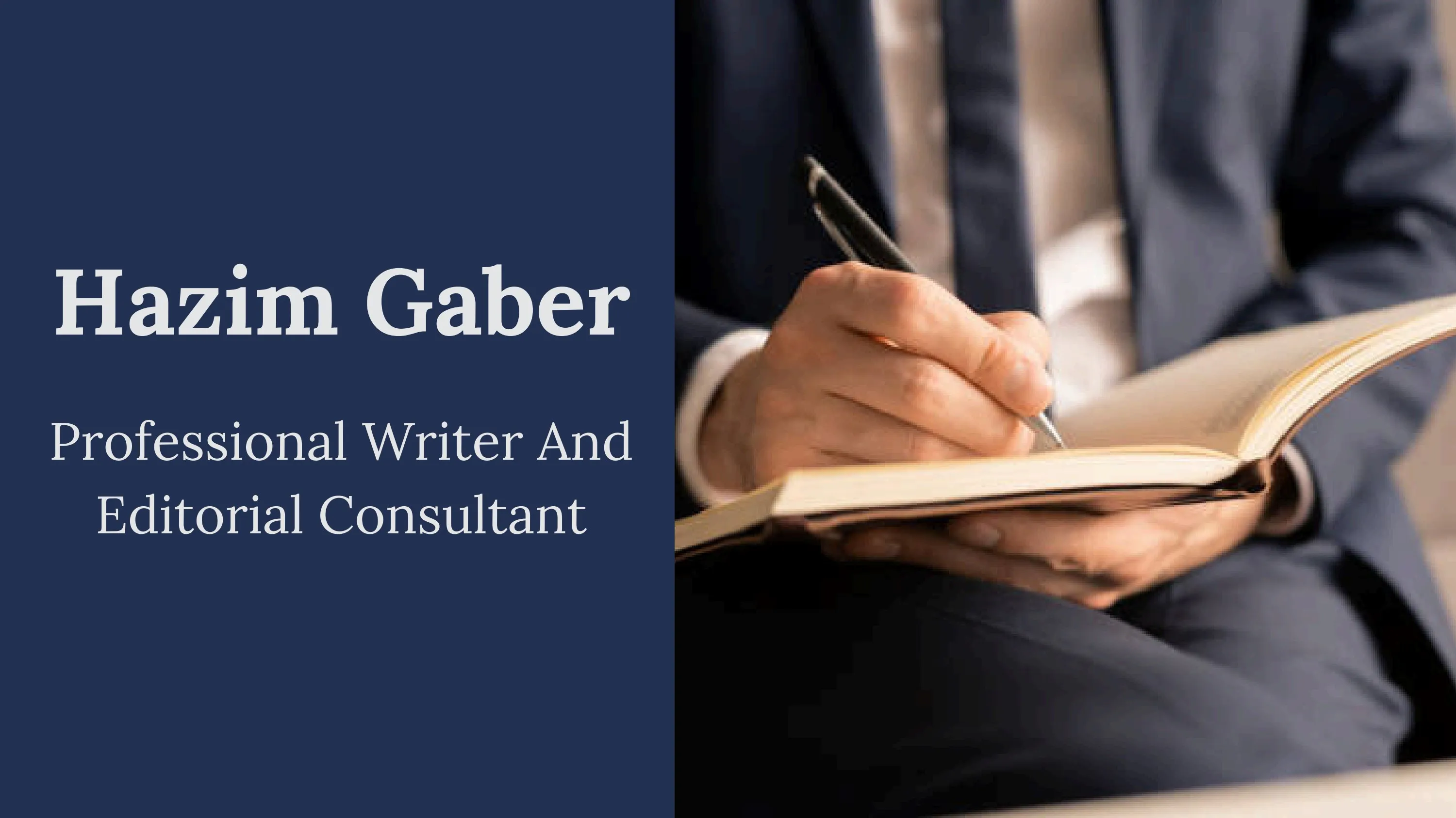 Hazim Gaber - Professional Writer And Editorial Consultant - Hazim ...