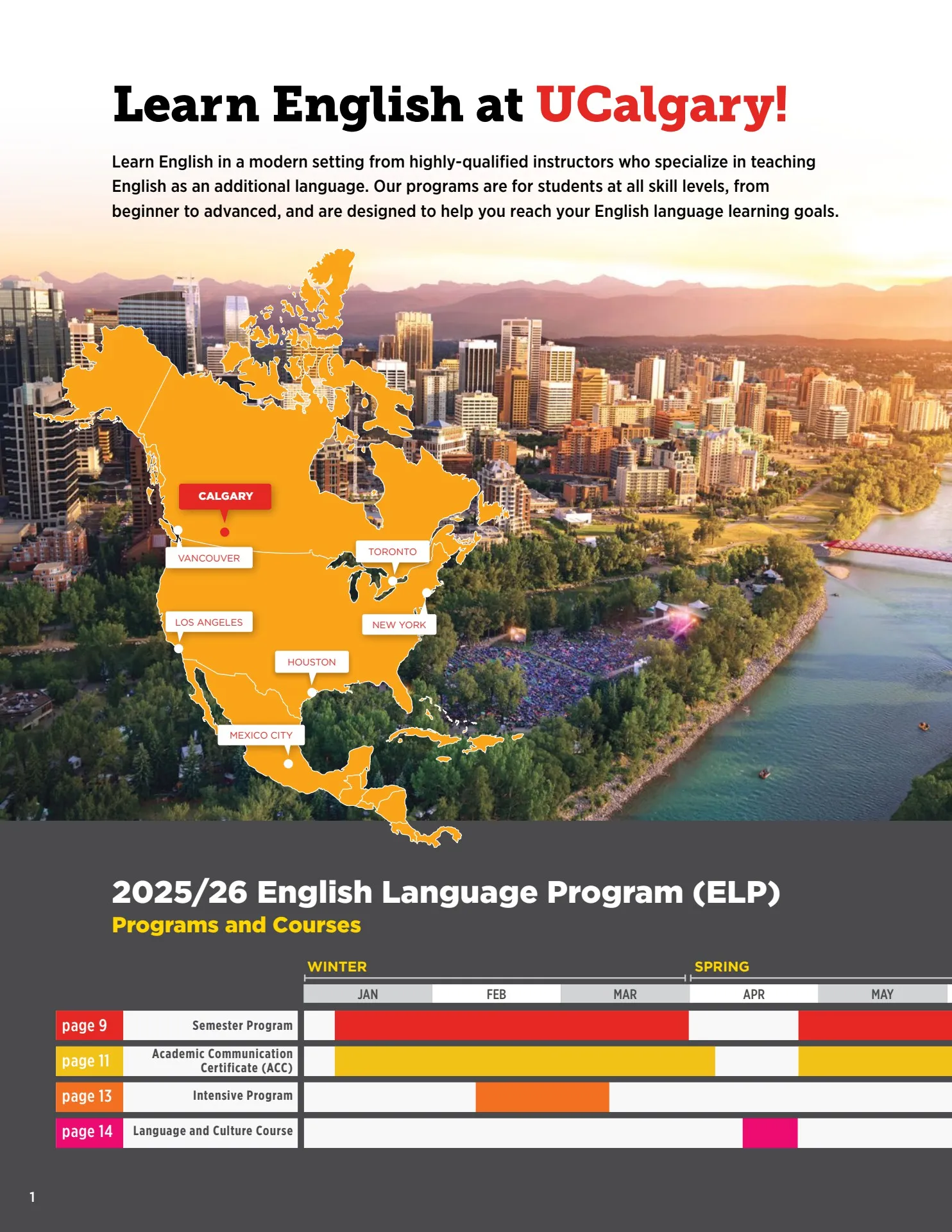 University of Calgary English Language Program 2025/26 (English)