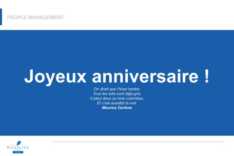 Décembre 2022 - Joyeux anniversaire