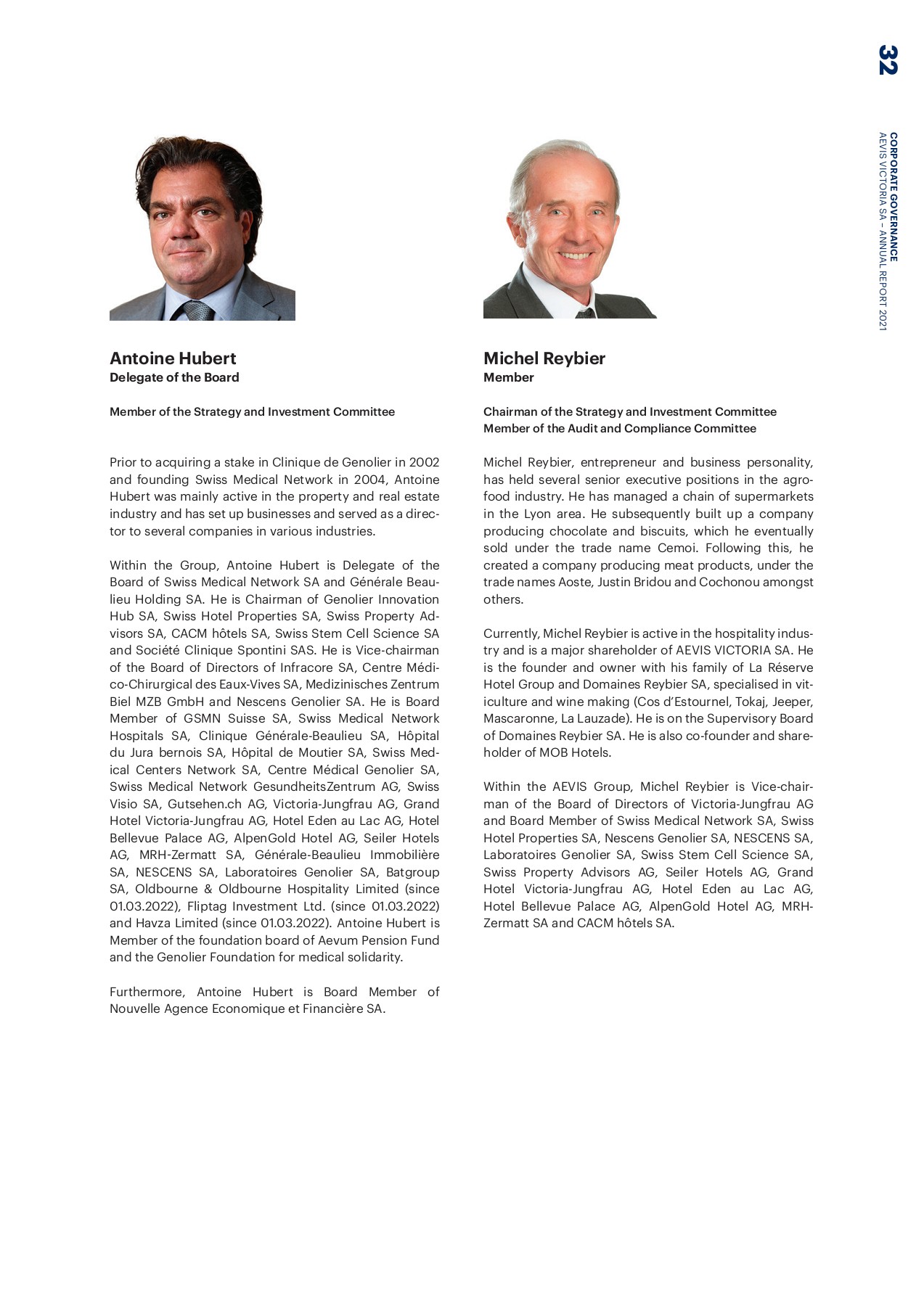 AEVIS VICTORIA SA - Annual Report 2021 - Swiss Medical Network ...