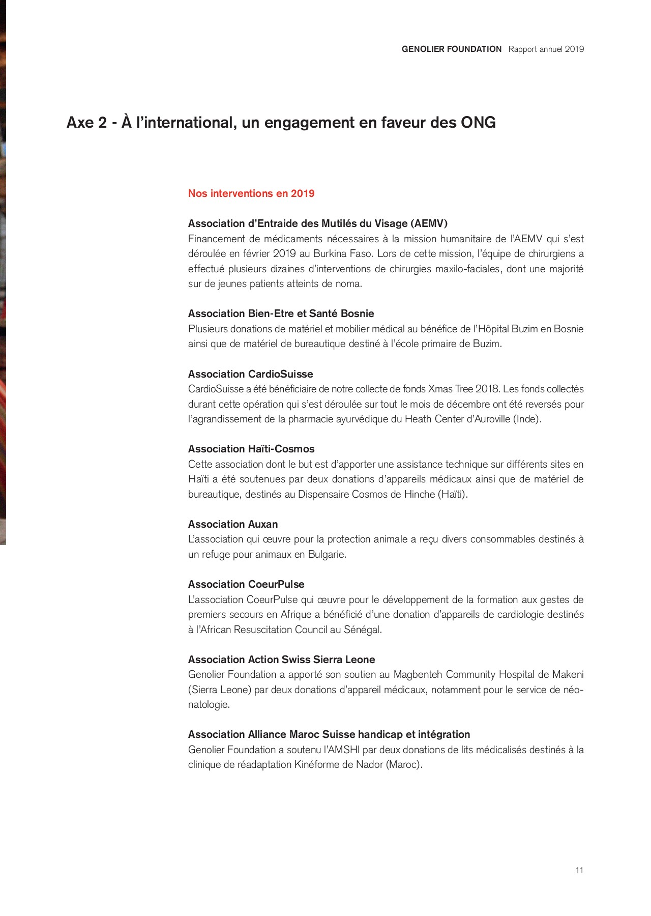 Genolier Foundation - Rapport annuel 2019 - Swiss Medical Network ...