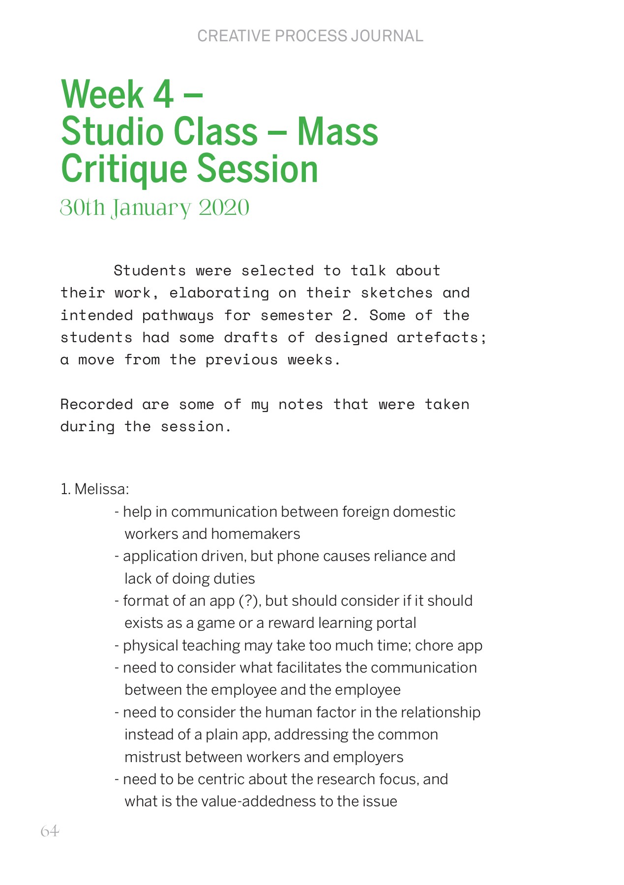 Y3S2 Creative Process Journal - justinnoahc - Page 64 | Flip PDF Online ...