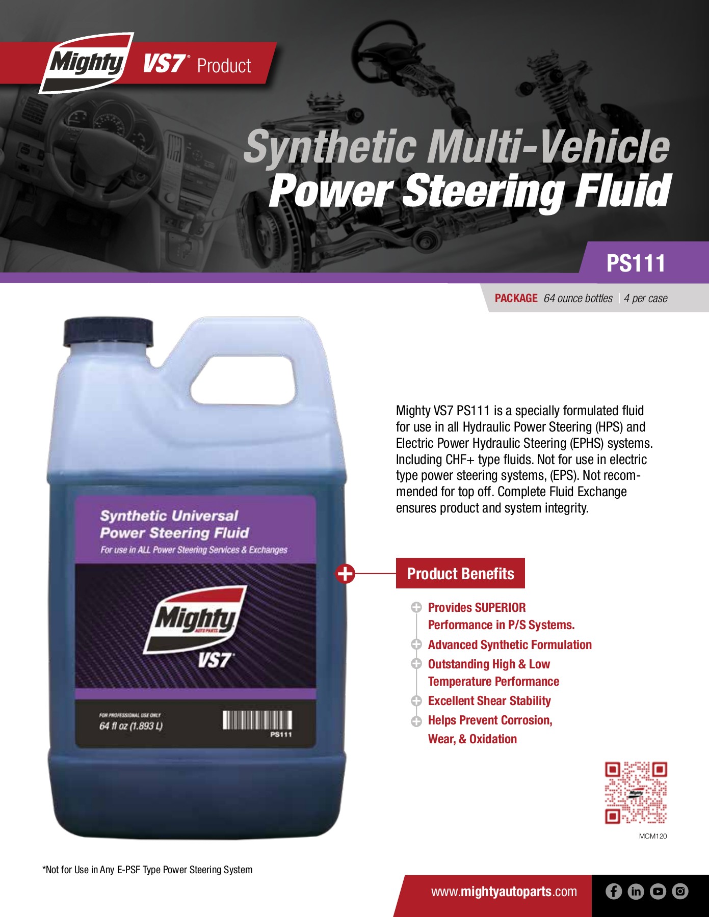 PS111 Synthetic Universal Power Steering Fluid - Rachel Overby - Page 1 ...