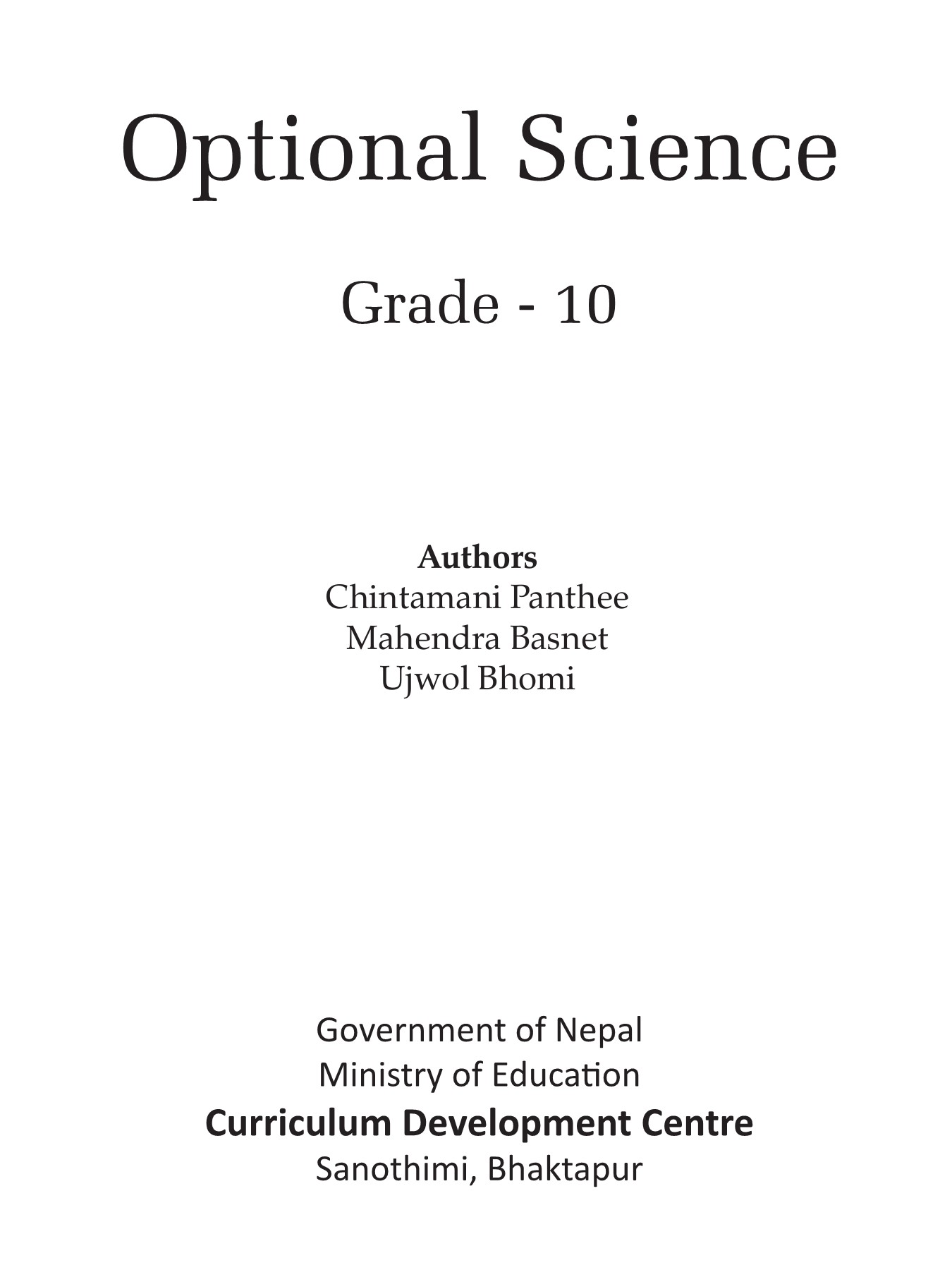 Opt Science_Class10 - Dhiraj Magar - Page 2 | Flip PDF Online | PubHTML5