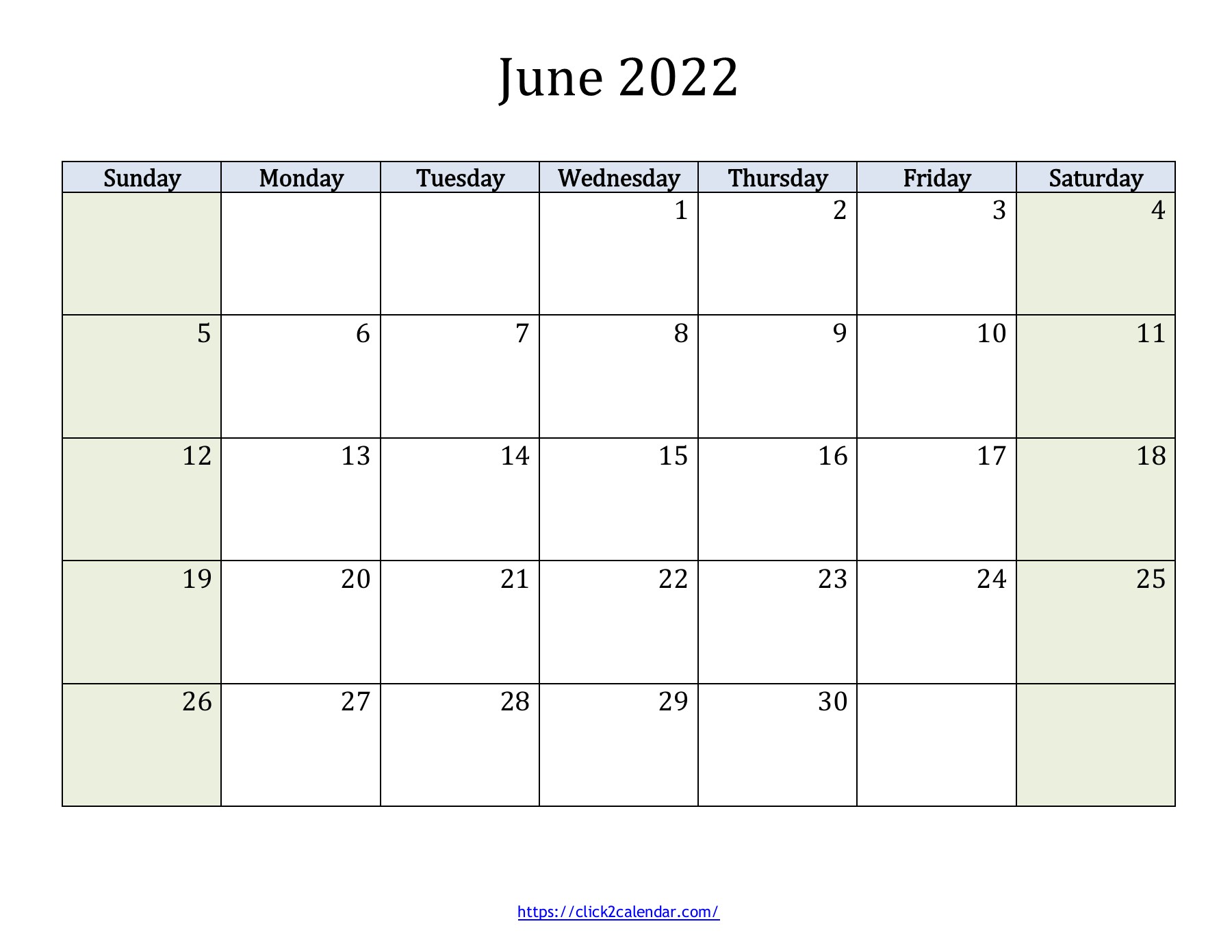 June-2022-Calendar-01 - Click 2 Calendar - Page 1 - 1 | Flip PDF Online ...
