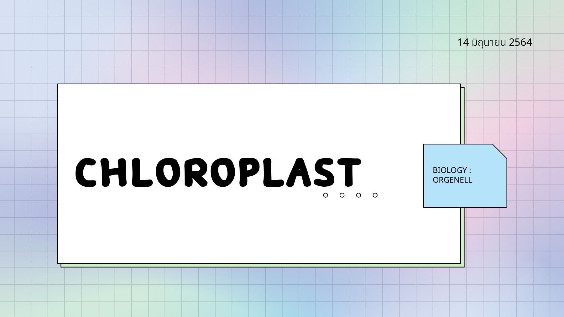 chloroplast - spasupichya10128 - หน้าหนังสือ 1 - 3 | พลิก PDF ออนไลน์ ...