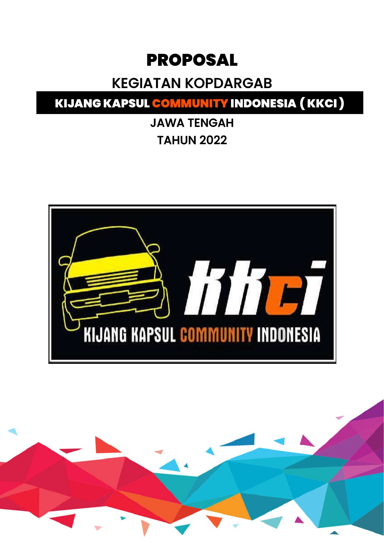 PROPOSAL FIX PENGDA KKCI JATENG - Media Data - Kaca 1 | PDF Online ...