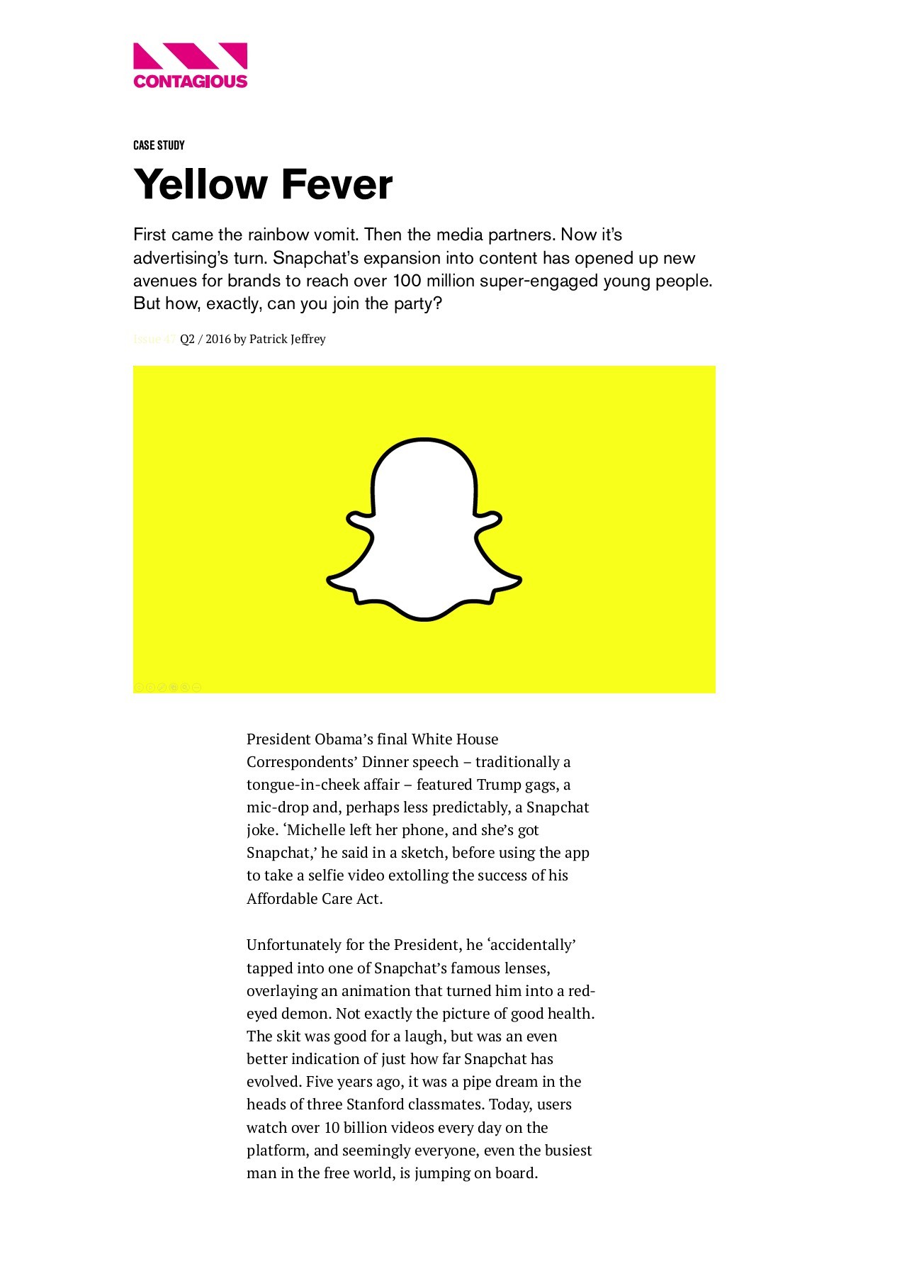 Yellow Fever – Contagious Magazine - freedom - Page 1 - 14 | Flip PDF ...