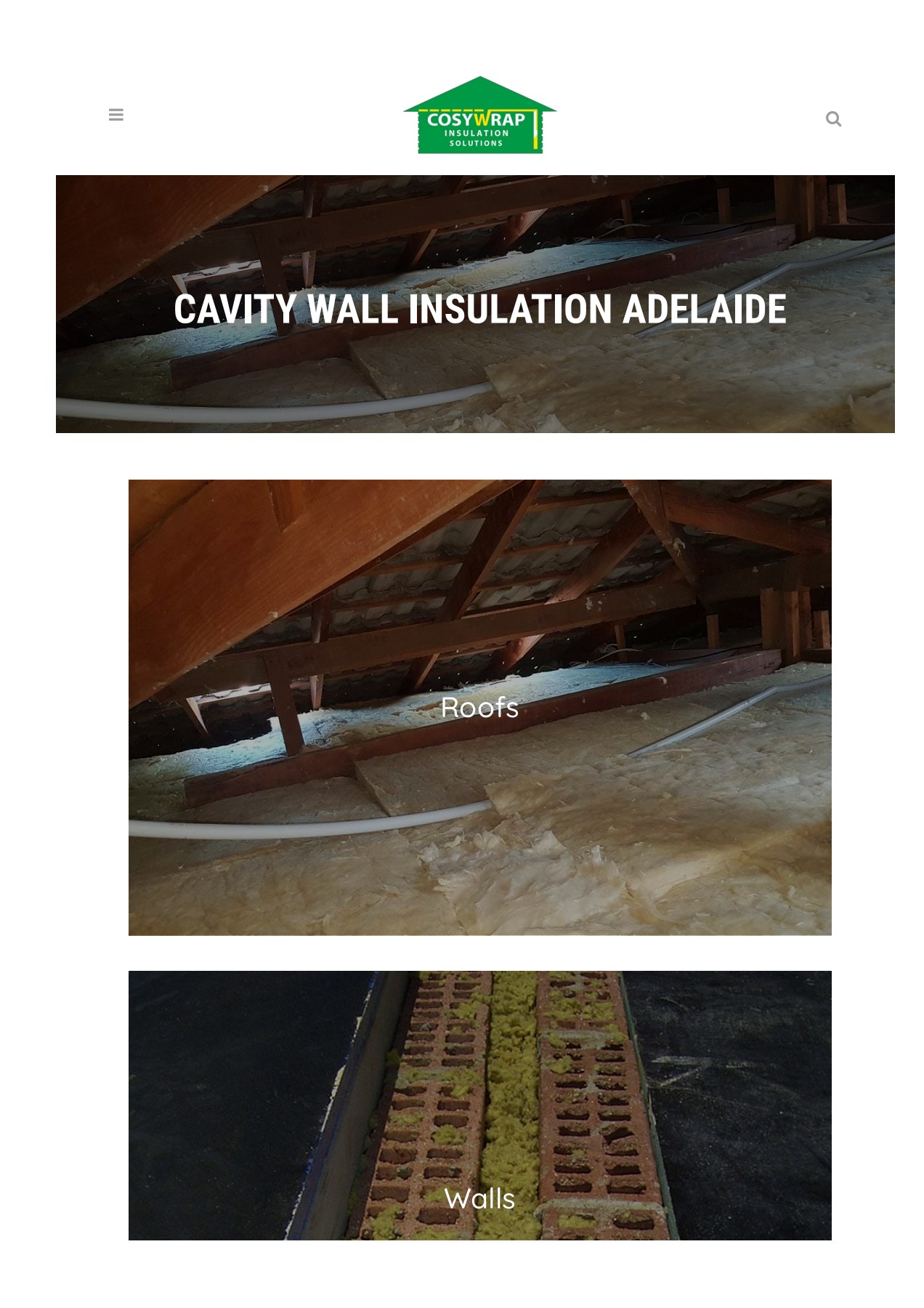 Cavity Wall Insulation Adelaide - Cosywrap Insulation Solutions - Page ...