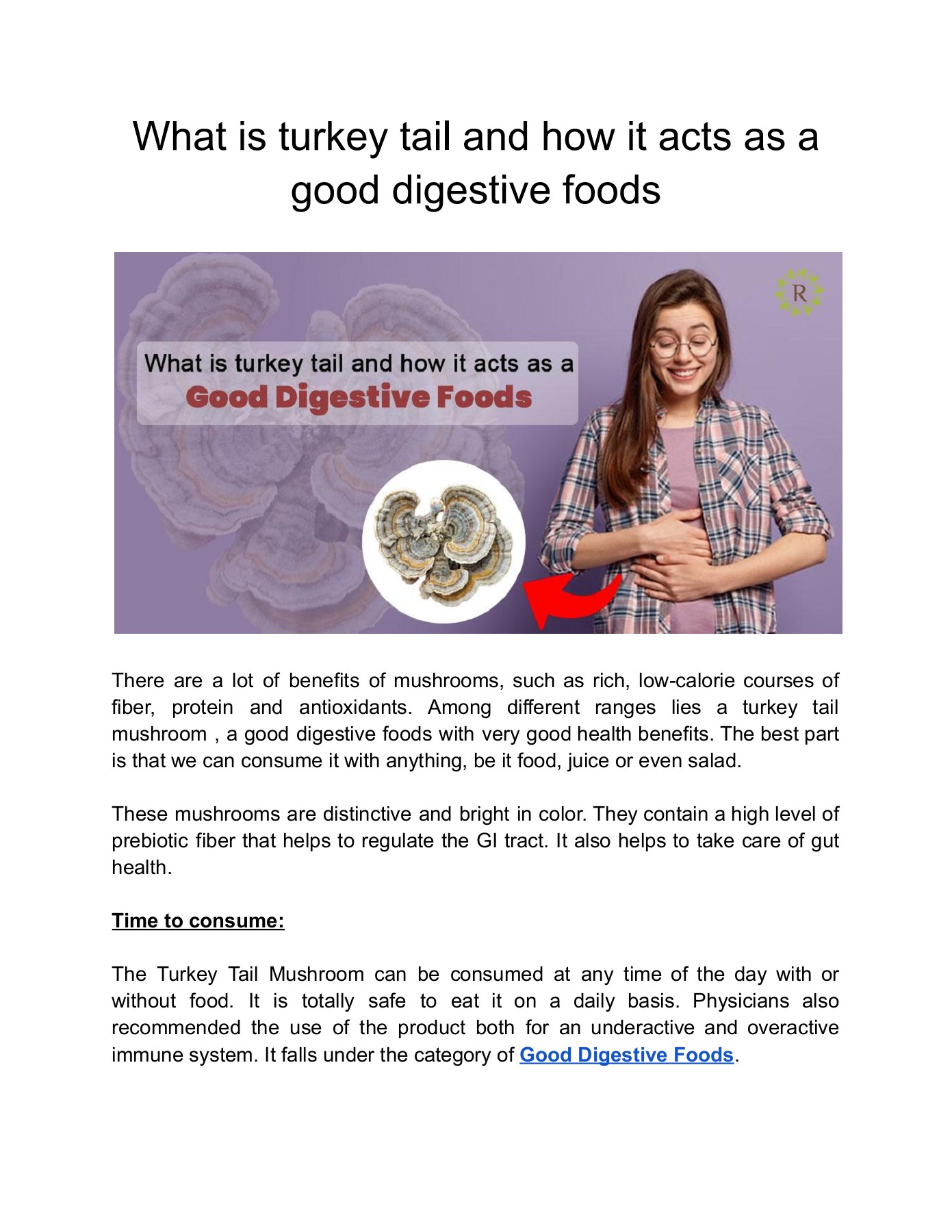 What is turkey tail and how it acts as a good digestive foods - Rooted ...