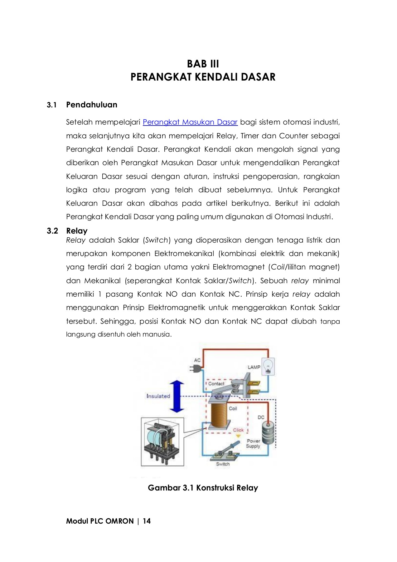 Modul Sistem Kendali Terprogram PLC OMRON - UMG Press | Universitas ...