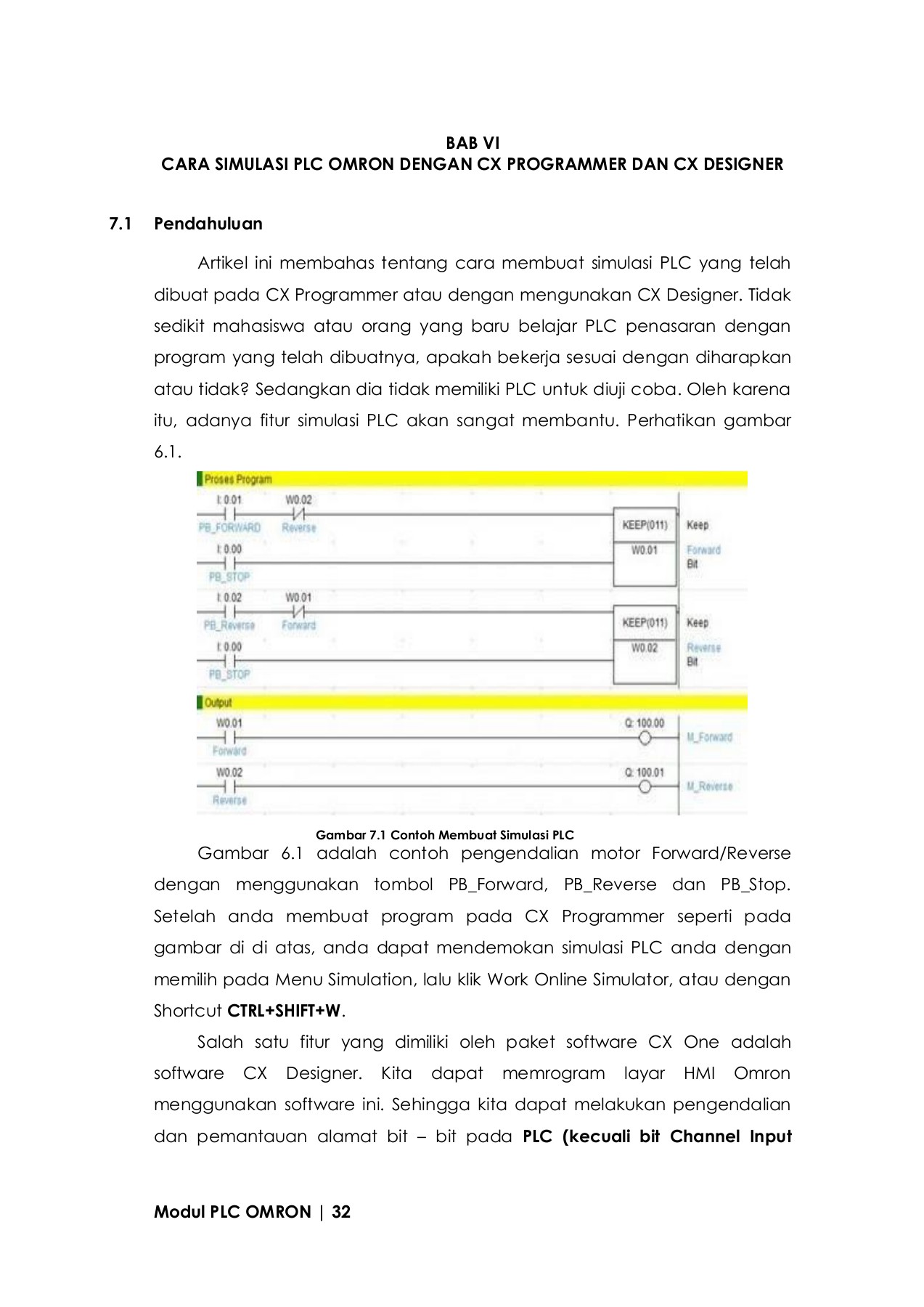 Modul Sistem Kendali Terprogram PLC OMRON - UMG Press | Universitas ...