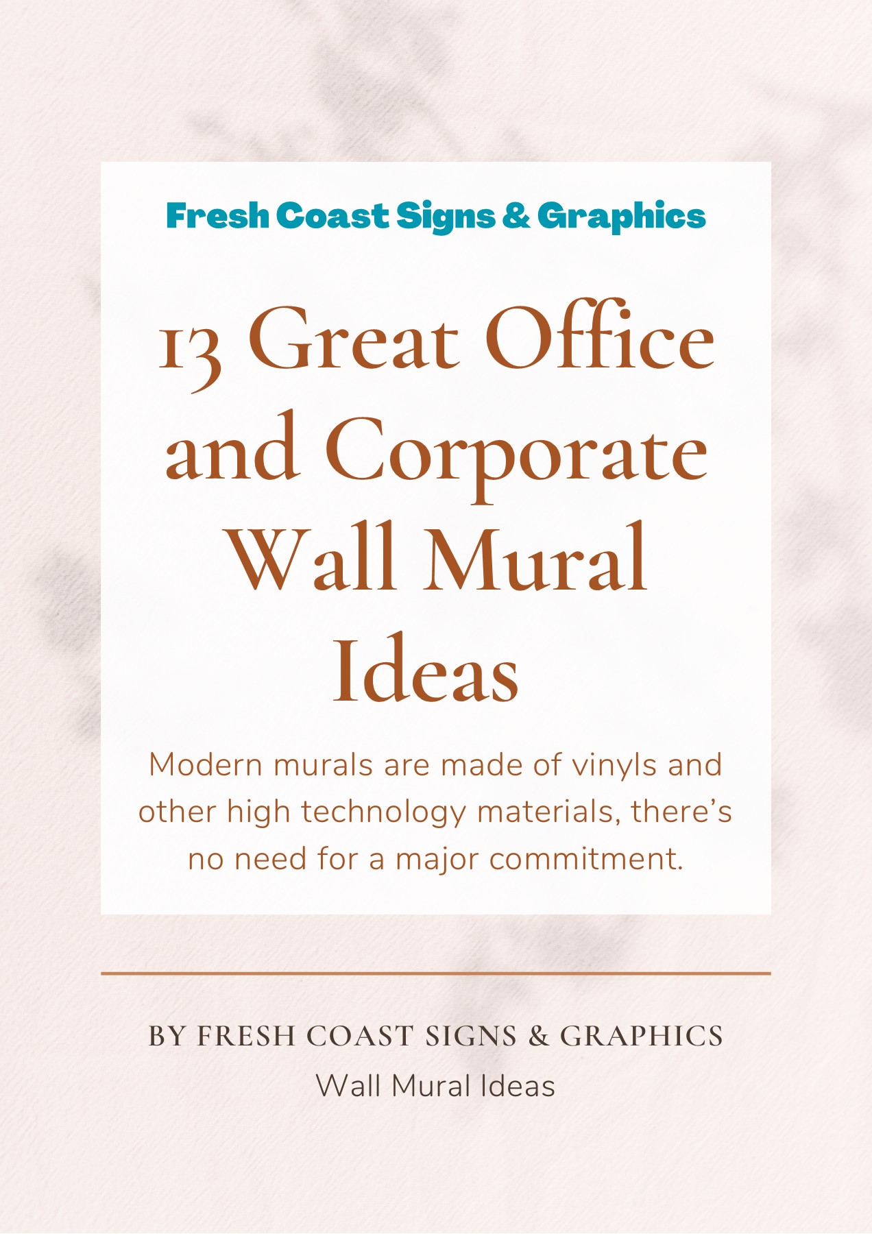 13 Great Office and Corporate Wall Mural Ideas - freshcoastsign - Page ...