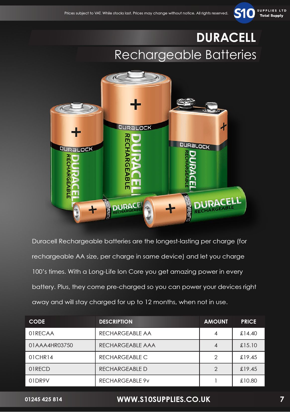 Catalogue - Battery 2022 - Version 1.2 - S10 Supplies - Page 7 | Flip PDF Online | PubHTML5