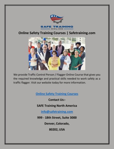 Online Safety Training Courses | Safetraining.com