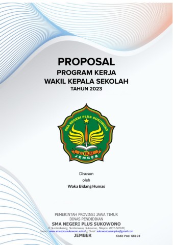 Proposal Program Kerja Humas - Syaiful Rahman - Page 1 | Flip PDF Online | PubHTML5