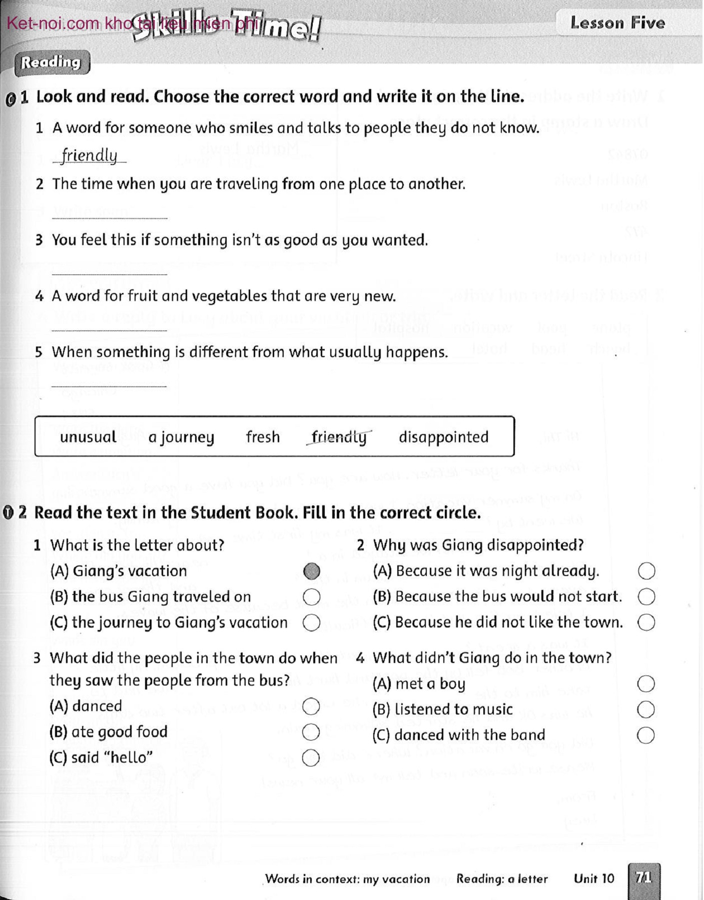 family-and-friends-grade-5-special-edition-workbook - House Sky - Sivu 72 | PDF verkossa | PubHTML5