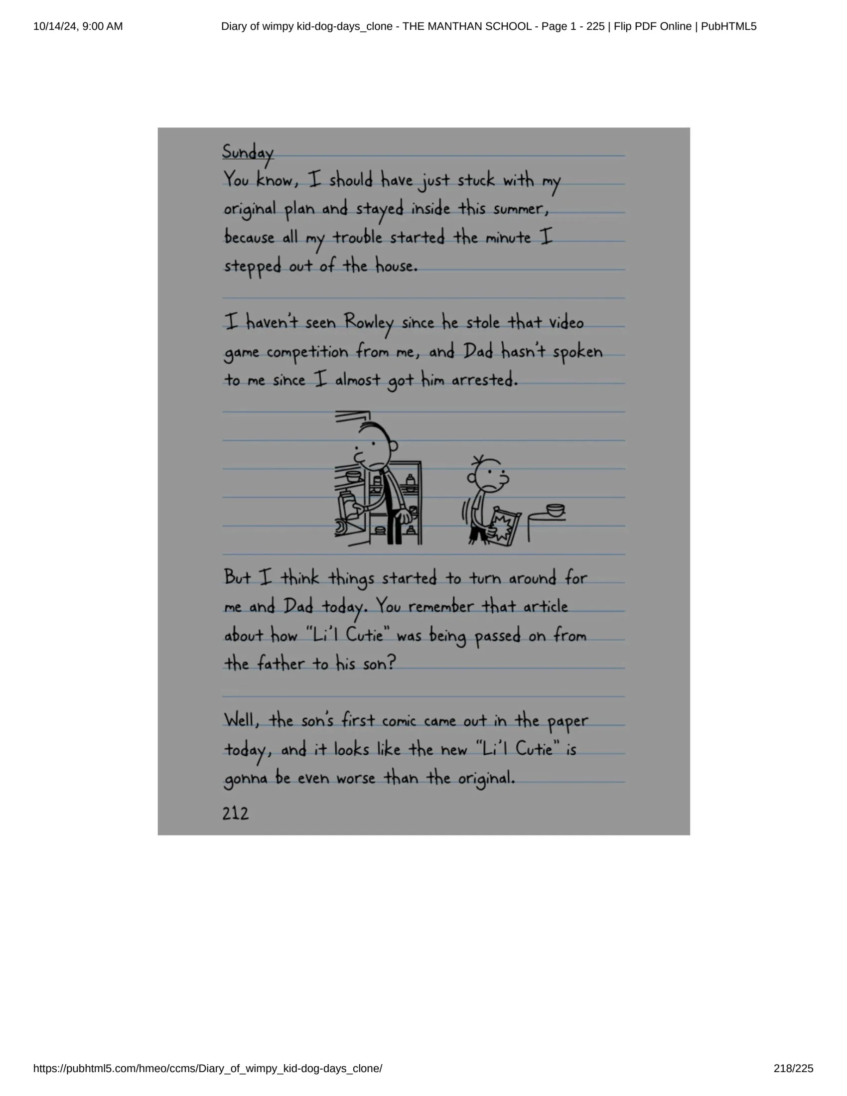 Diary of wimpy kid-dog-days_clone - THE MANTHAN SCHOOL - Page 1 - 225 ...