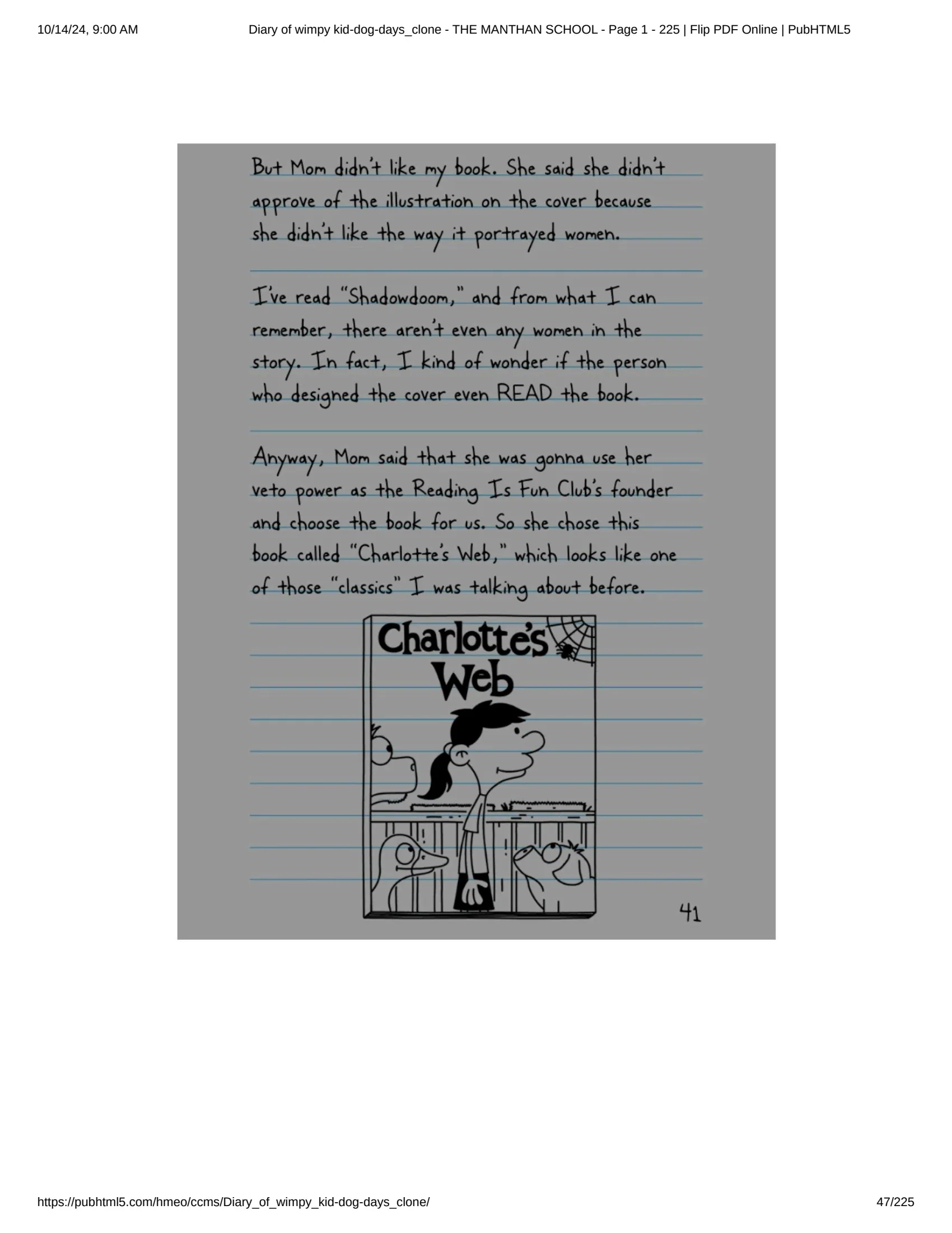 Diary of wimpy kid-dog-days_clone - THE MANTHAN SCHOOL - Page 1 - 225 ...