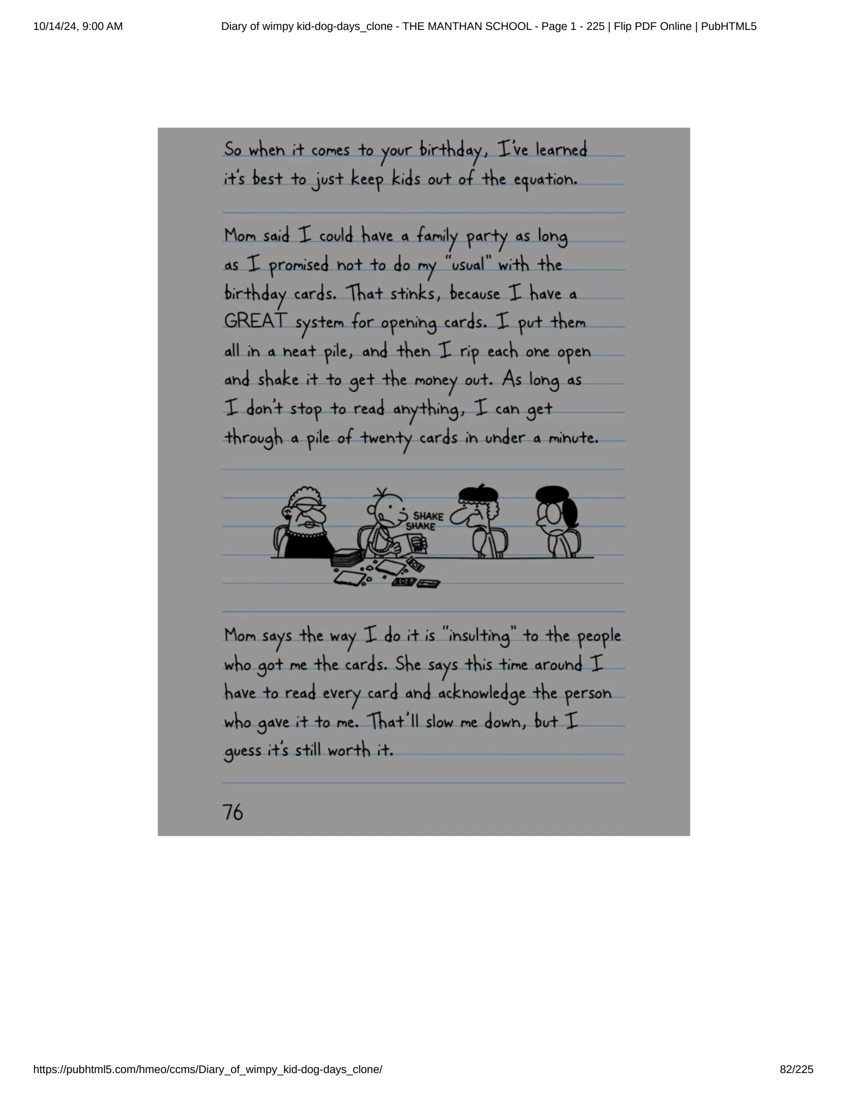 Diary of wimpy kid-dog-days_clone - THE MANTHAN SCHOOL - Page 1 - 225 _ Flip PDF Online ...