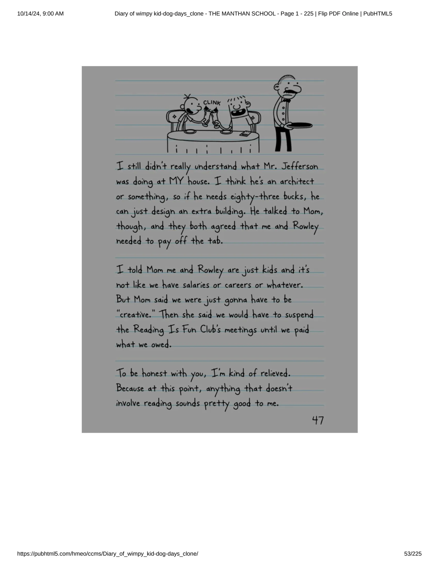 Diary of wimpy kid-dog-days_clone - THE MANTHAN SCHOOL - Page 1 - 225 ...