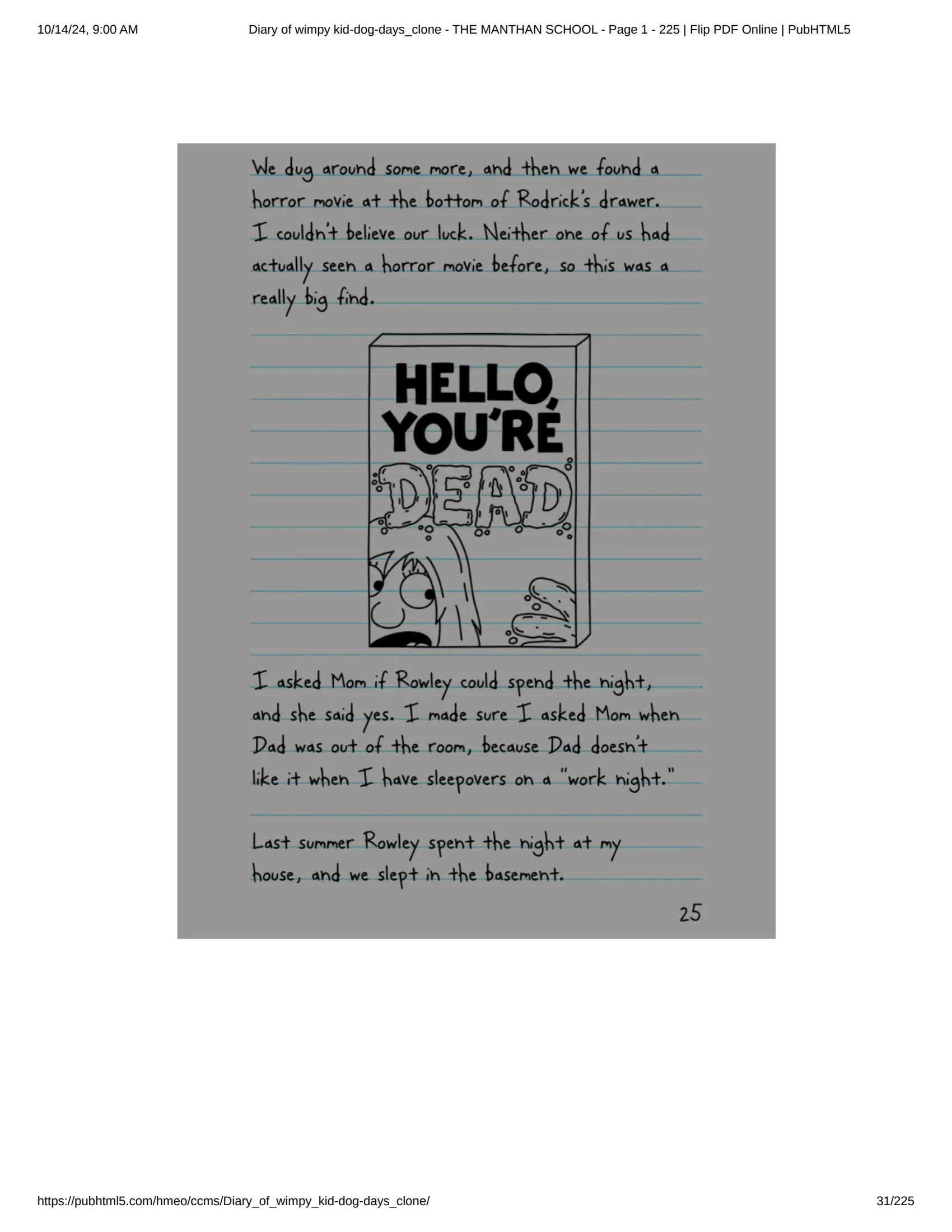 Diary of wimpy kid-dog-days_clone - THE MANTHAN SCHOOL - Page 1 - 225 _ Flip PDF Online ...