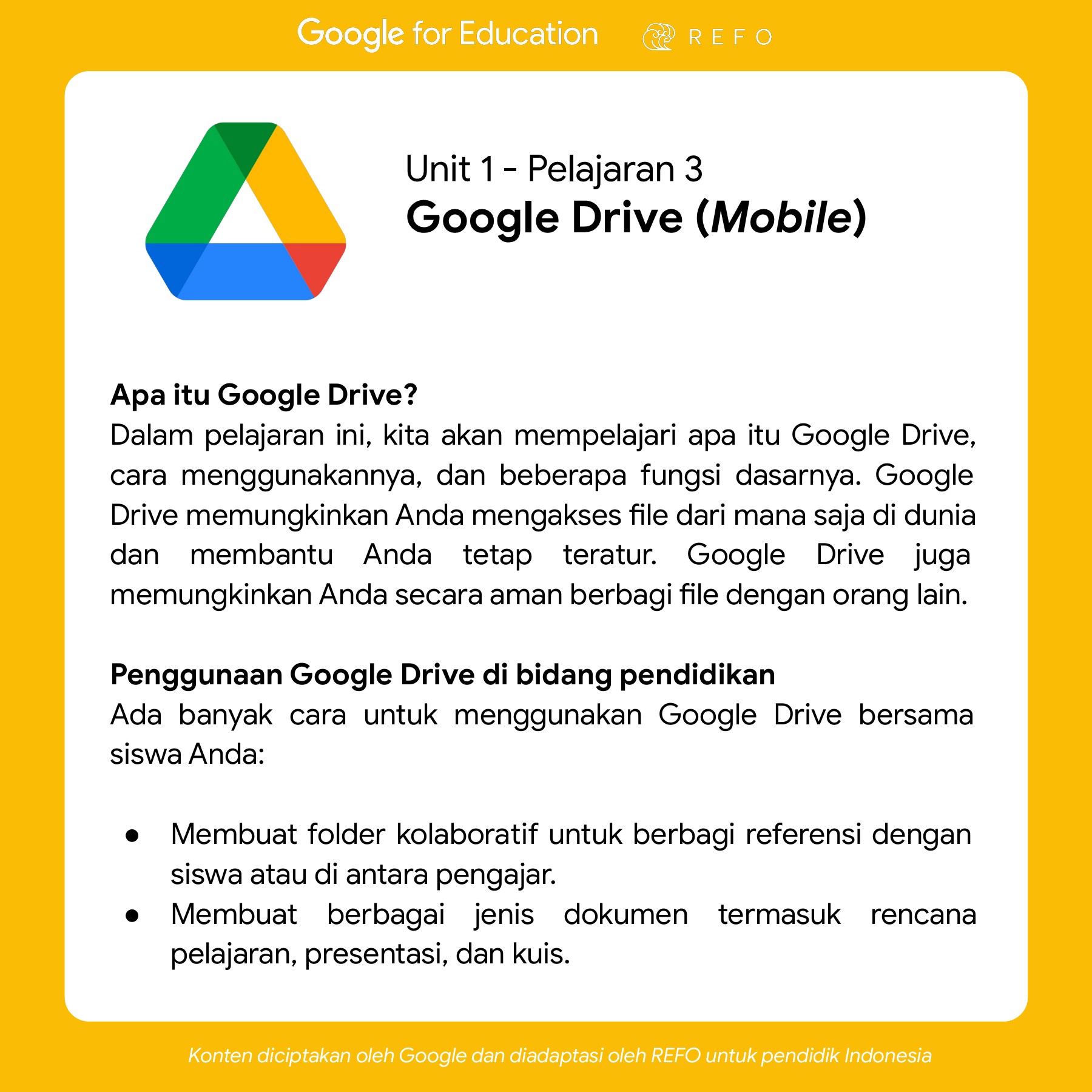 Unit 1, Pelajaran 3, Google Drive, Mobile - Juni Kardi - Halaman 1 - 16 | PDF Online | PubHTML5