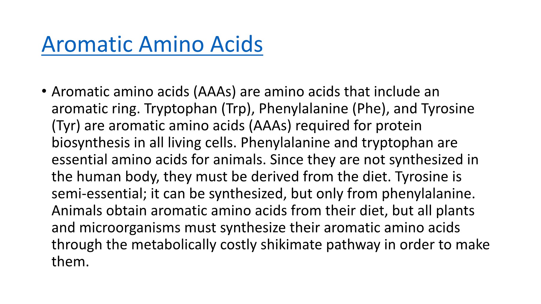 Aromatic Amino Acids - sabrina run - Page 1 - 3 | Flip PDF Online ...