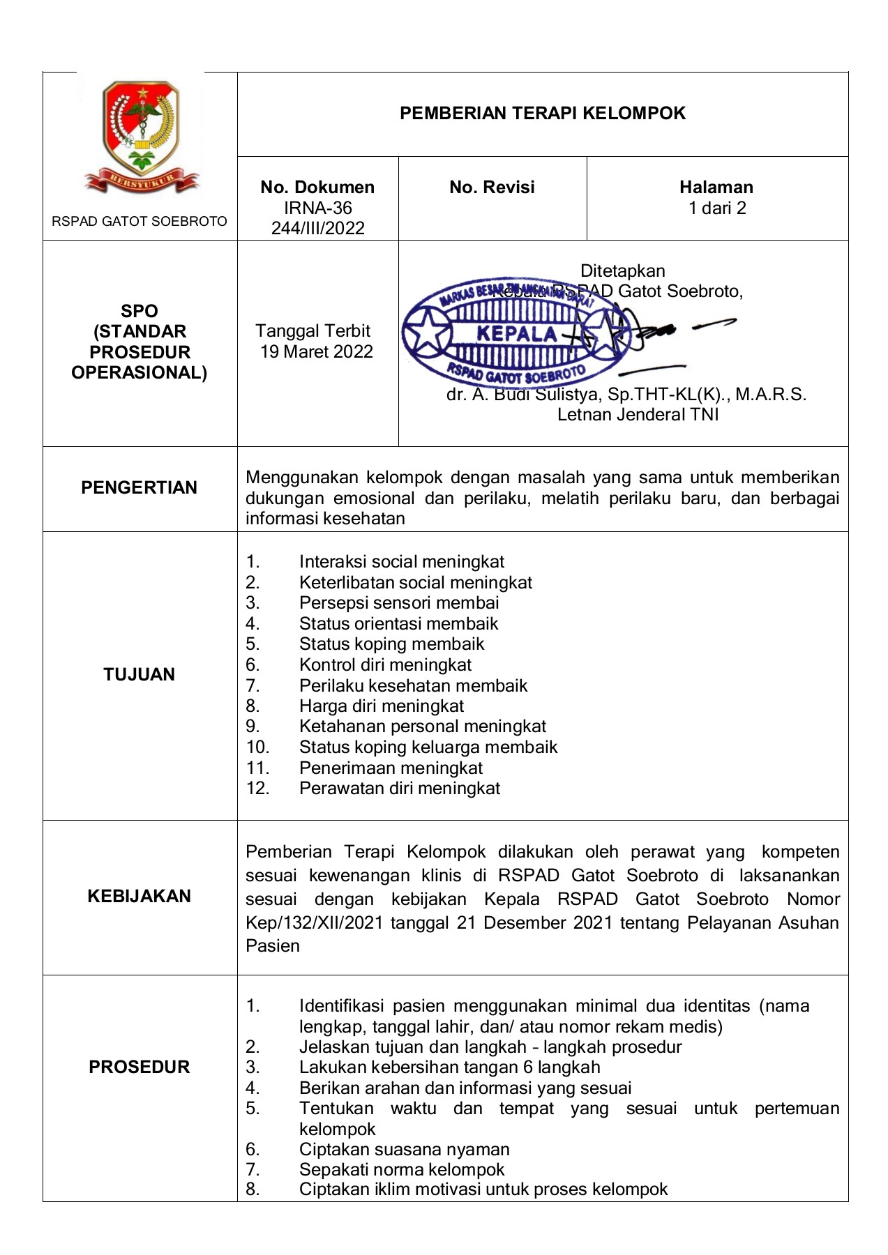 BUKU SPO TINDAKAN KEPERAWATAN SERI 4 - unitmutursgs - Halaman 90 | PDF Online | PubHTML5